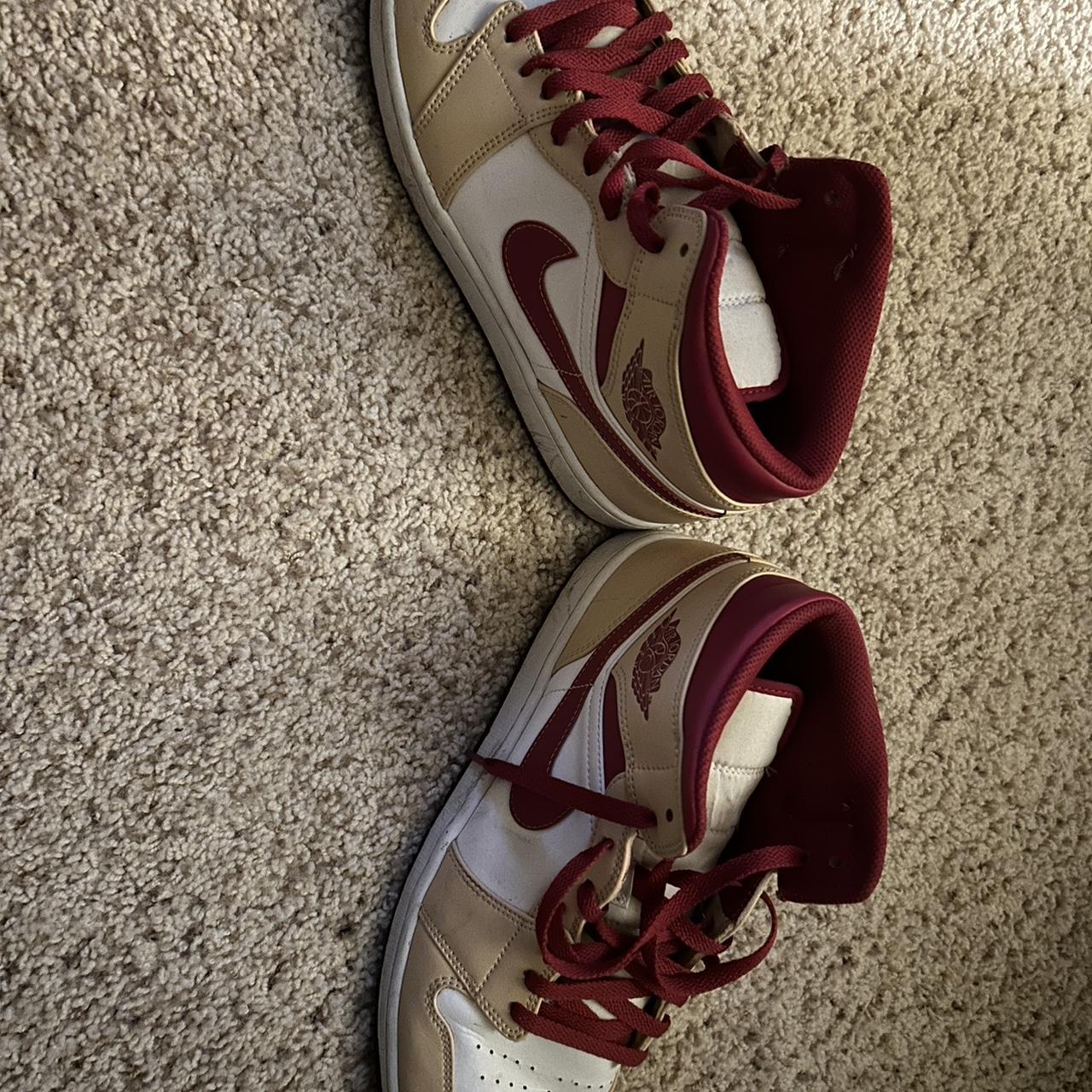Jordan 1 red and gold colorway - Depop