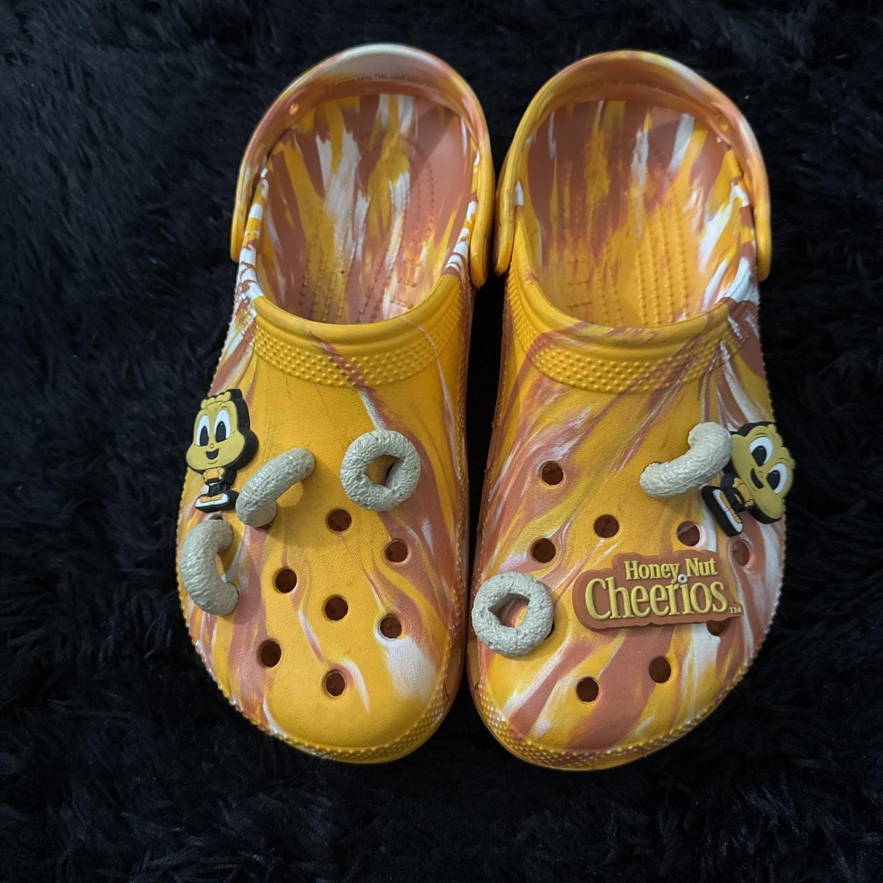 Crocs x Honey Nut Cheerios yellow and orange clogs... | Depop