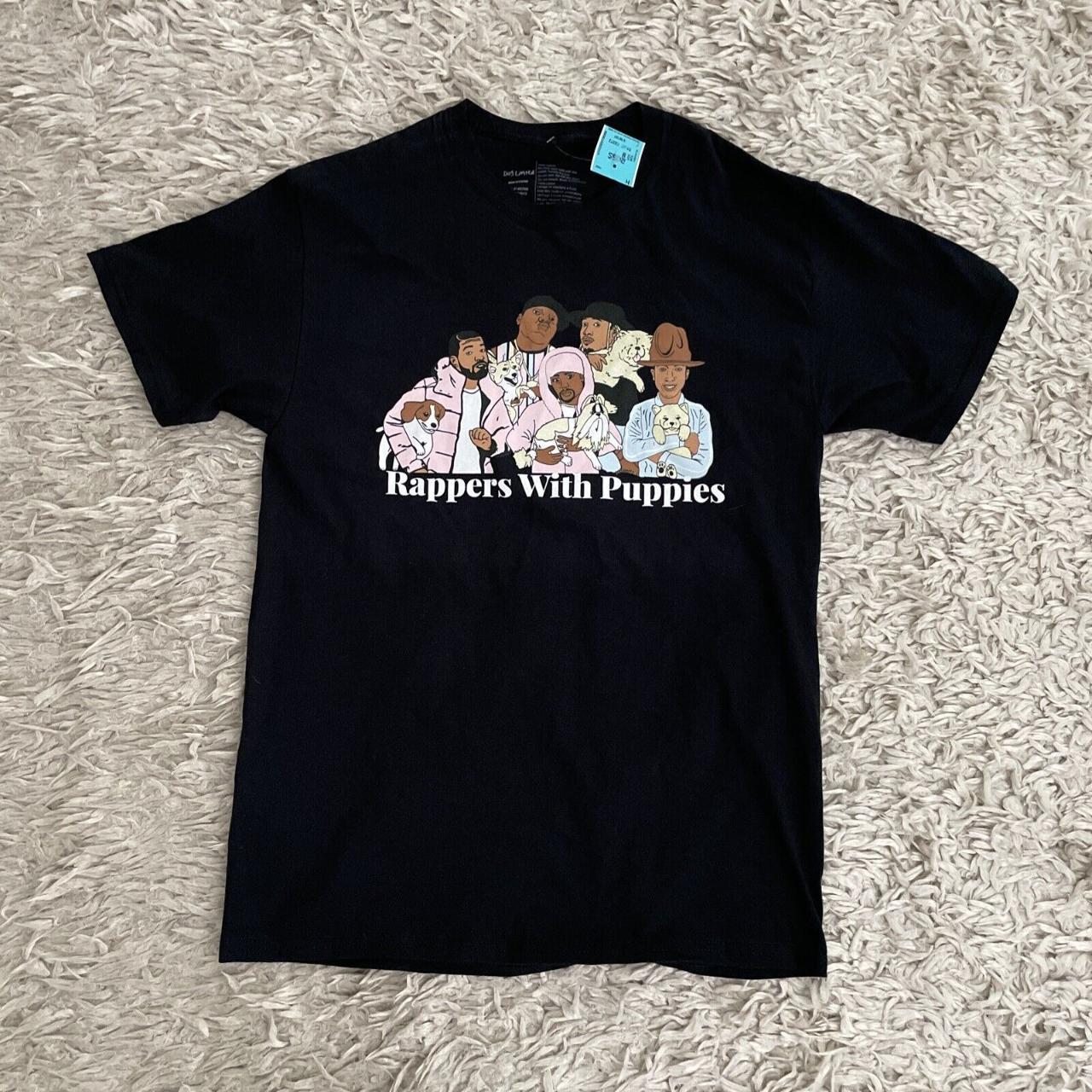 Dog Limited "Rappers With Puppies"Rare Hip Hop Black... | Depop