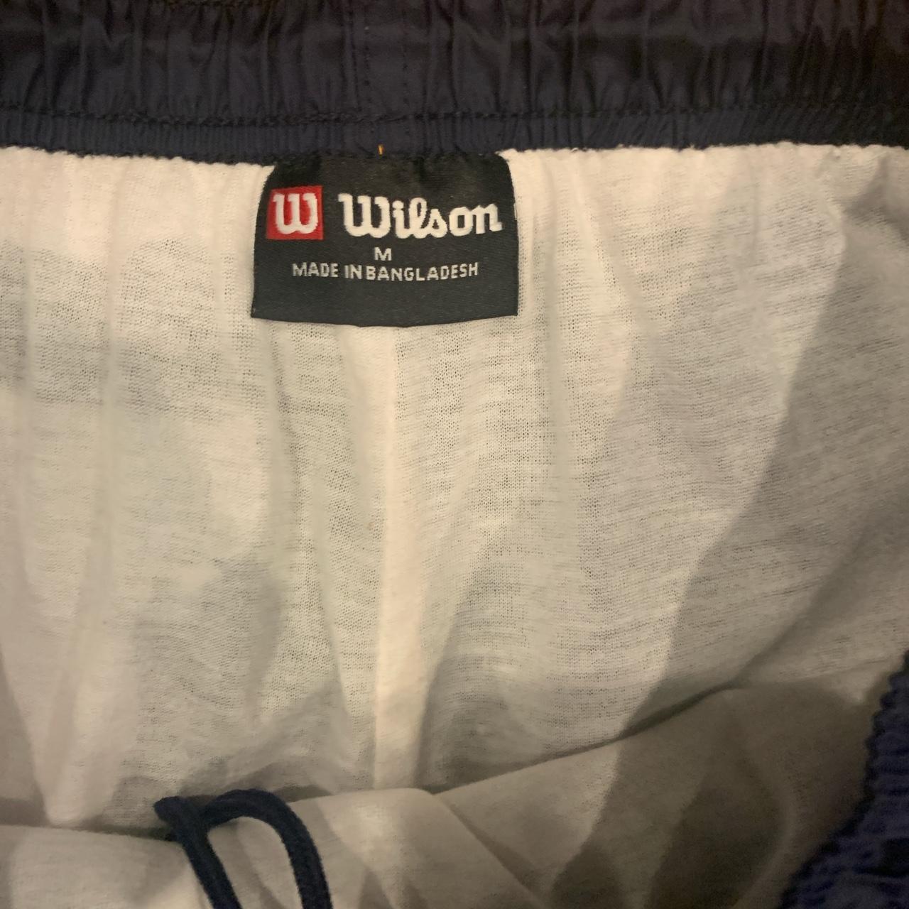 Vintage Wilson Track Pants Has Drawstrings and Back... - Depop