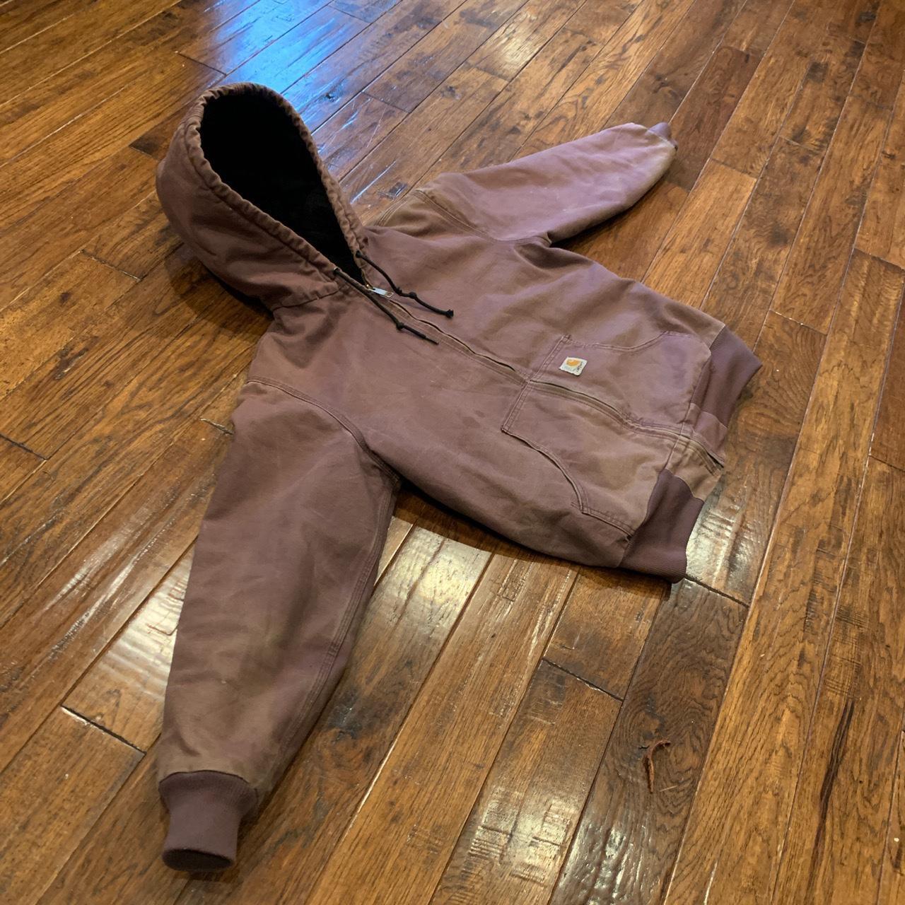 Vintage Purple Carhartt Work Jacket In Amazing... - Depop