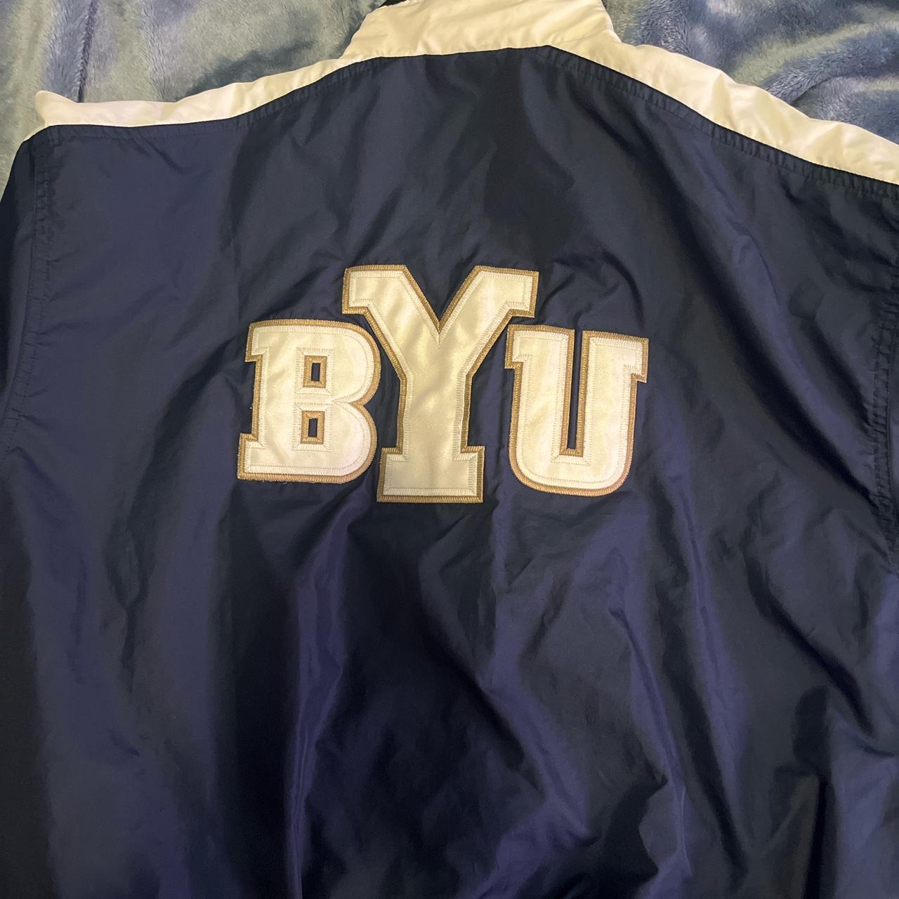Blue BYU Nike track jacket! - Depop