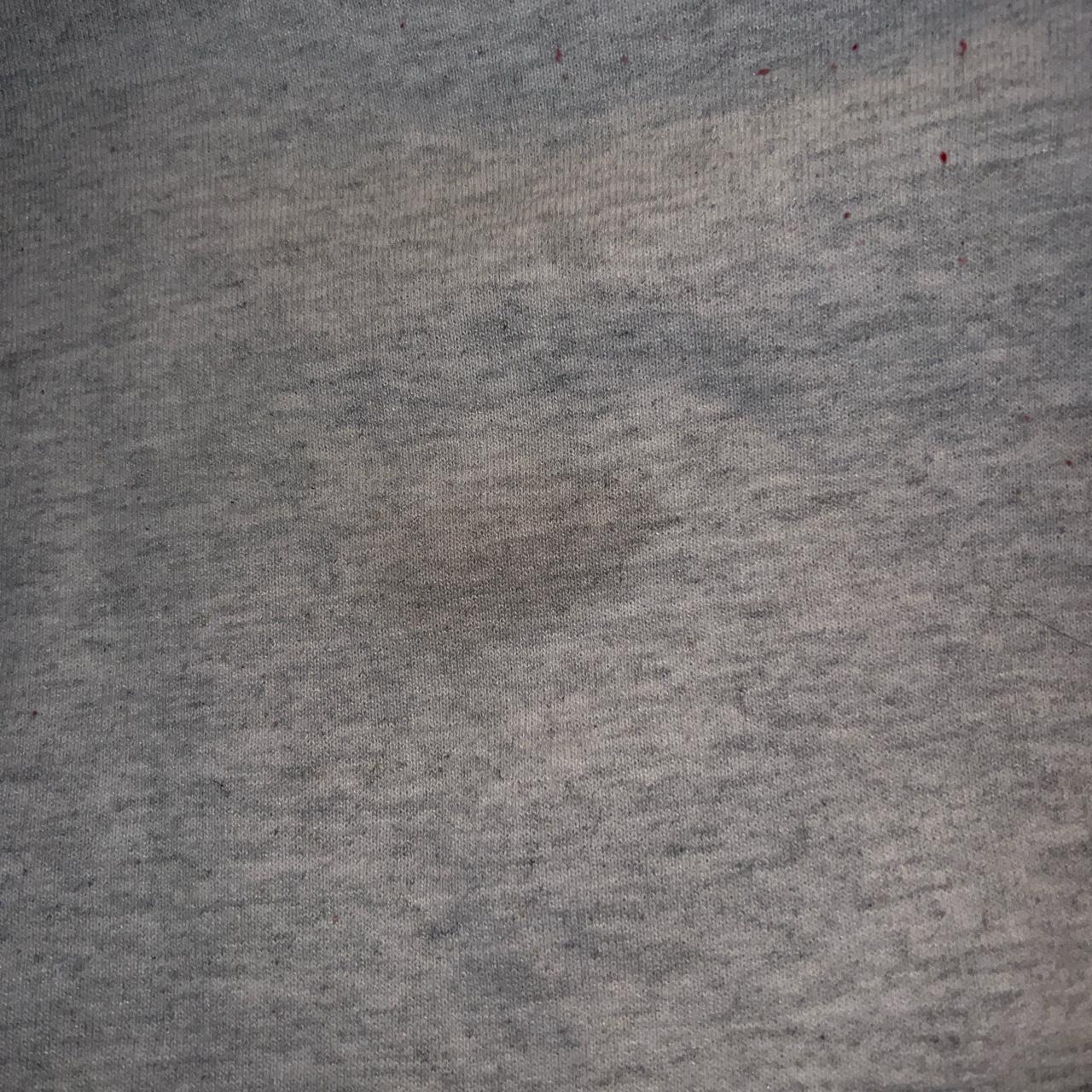 Stray rats grey cardigan with blue logo on... - Depop