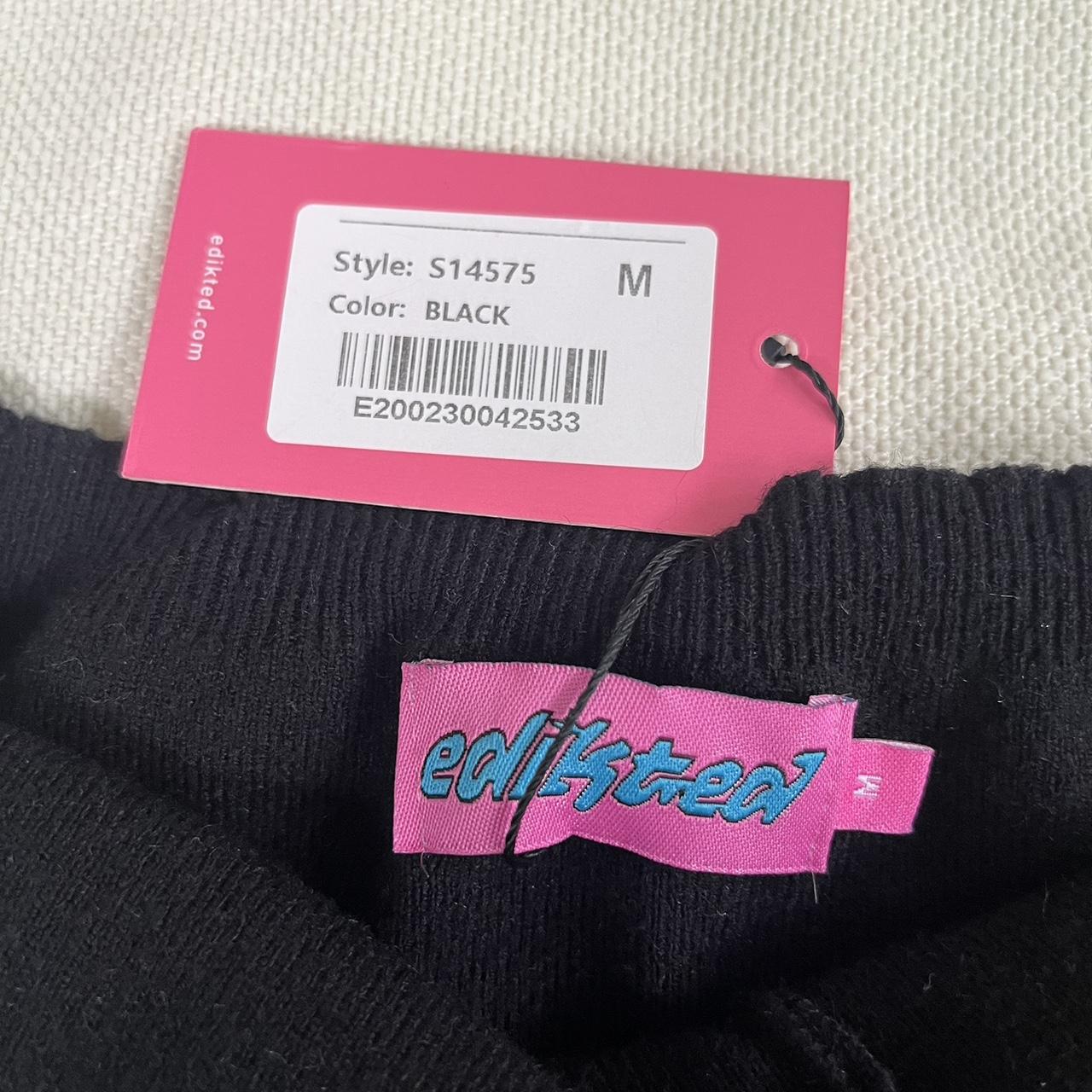 BNWT Edikted knit black halter top with cut out Size M - Depop