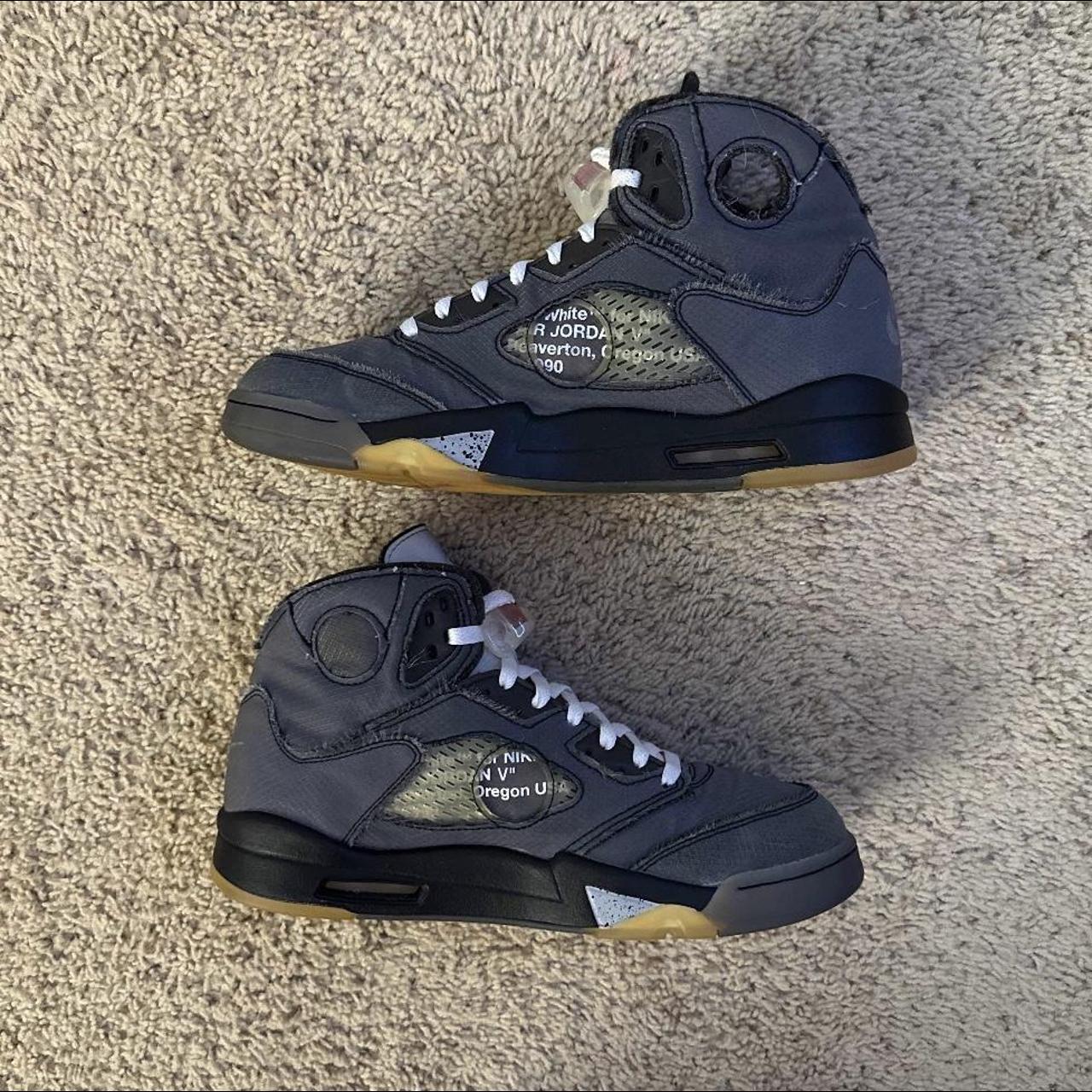 Off white jordan 5 (Muslin color way) Size 11.5... - Depop