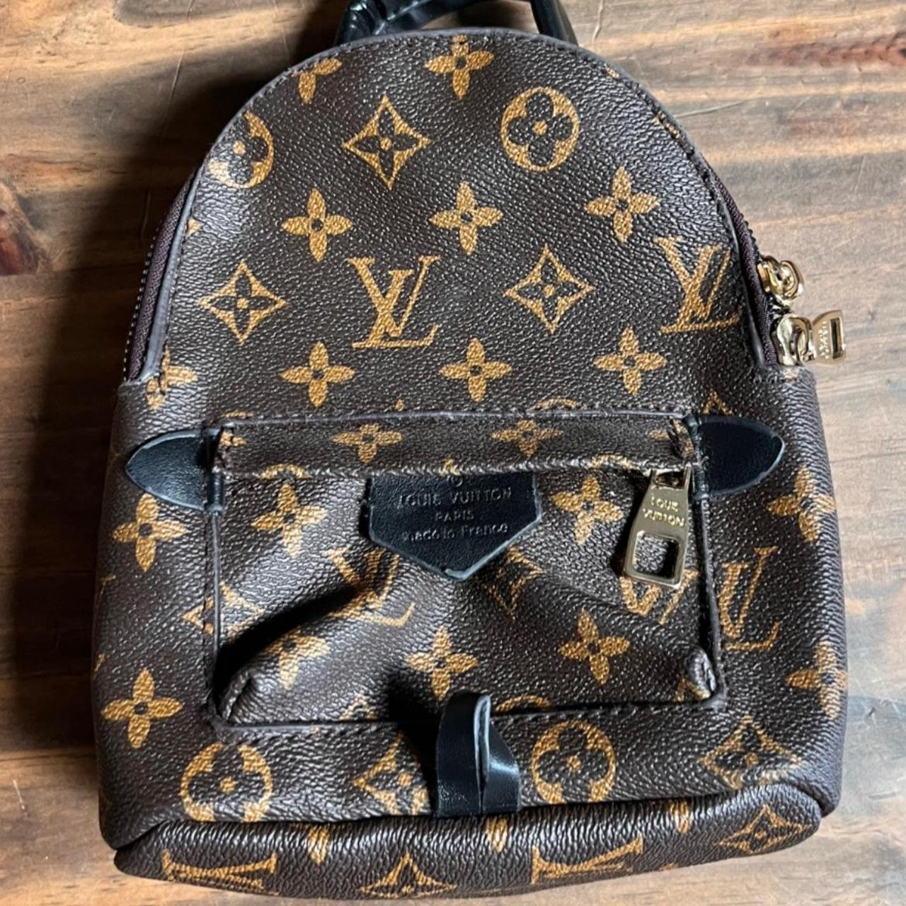 mini FAUX LV backpack - Depop