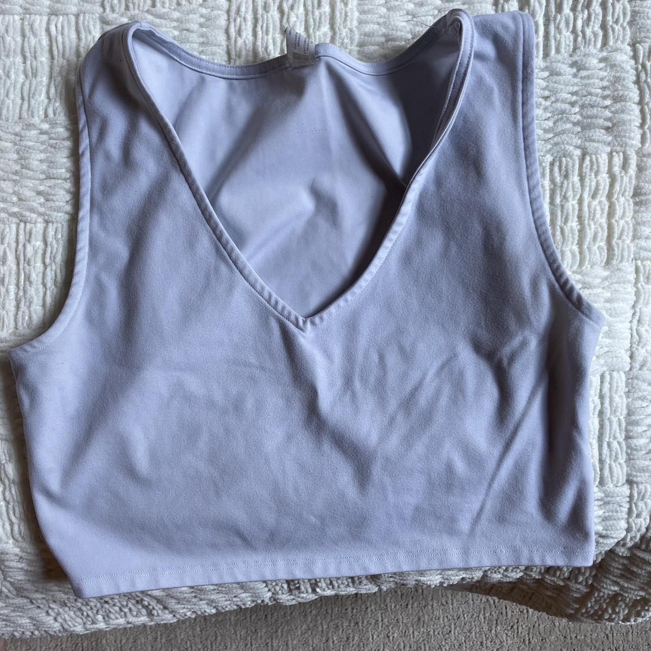 Light grey workout tank from Marshall’s Stretchy... - Depop
