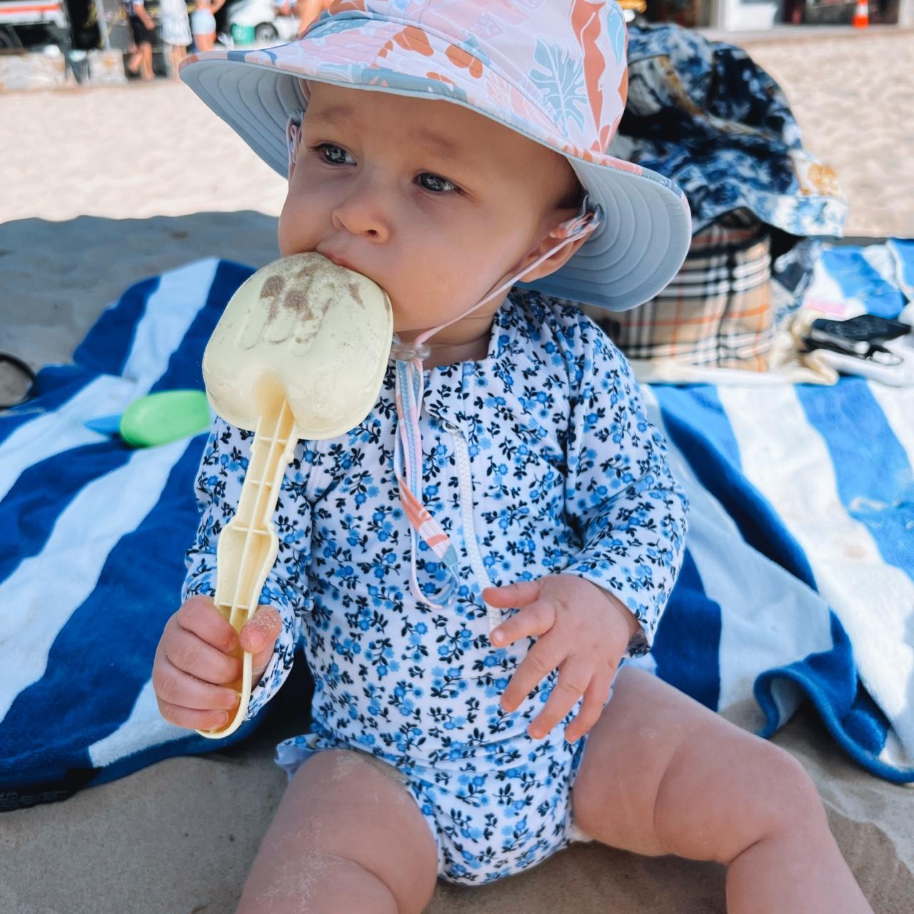 Pure baby swim suit Size 6-12 months - Depop