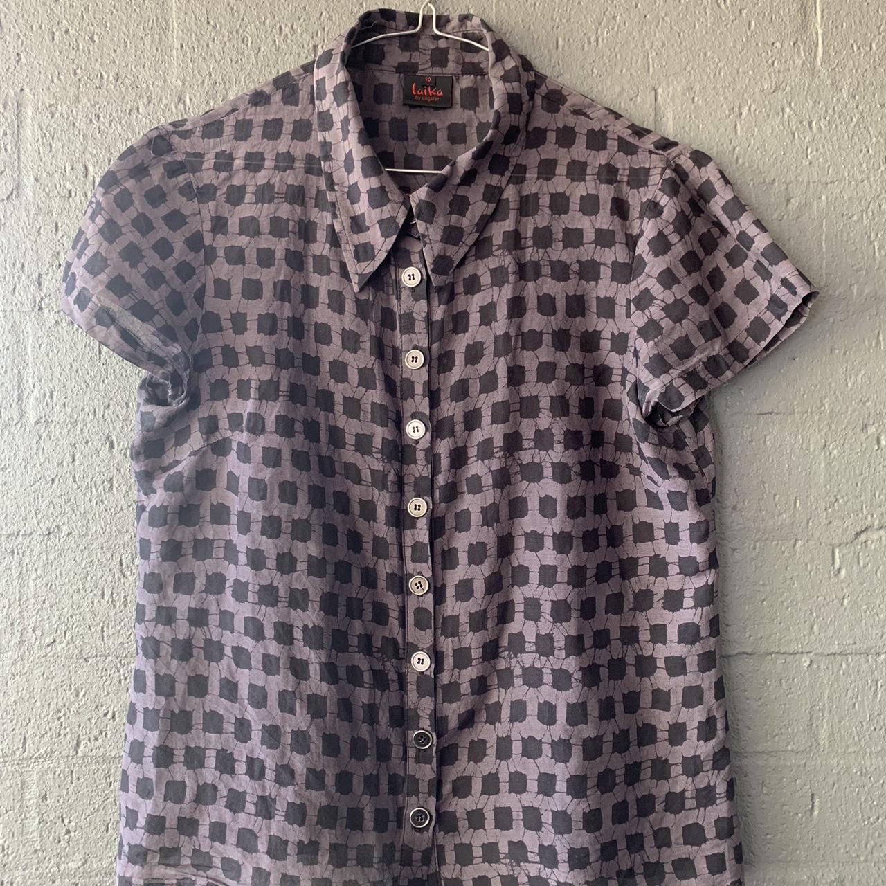 Light and soft button up shirt by Laika from... - Depop