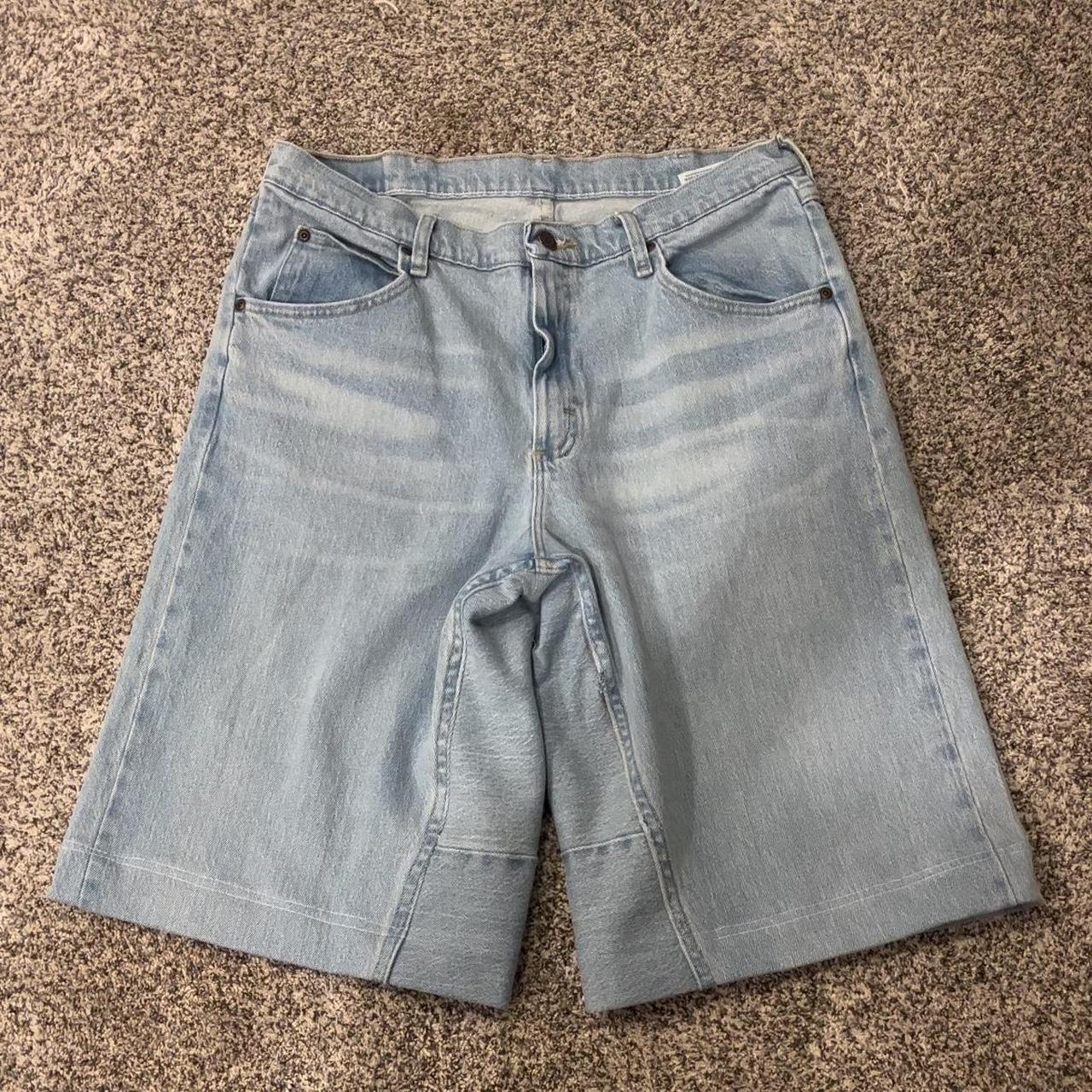 Custom upcycled baggy jorts made these myself nice... | Depop