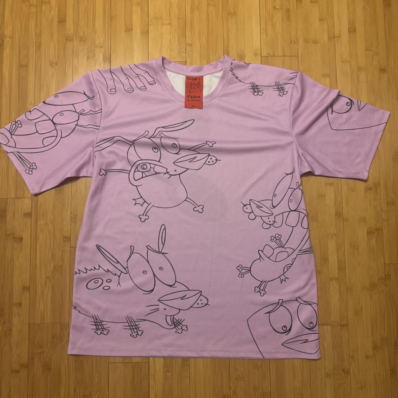 Slumpy Kev Courage the Cowardly dog shirt XL has... - Depop