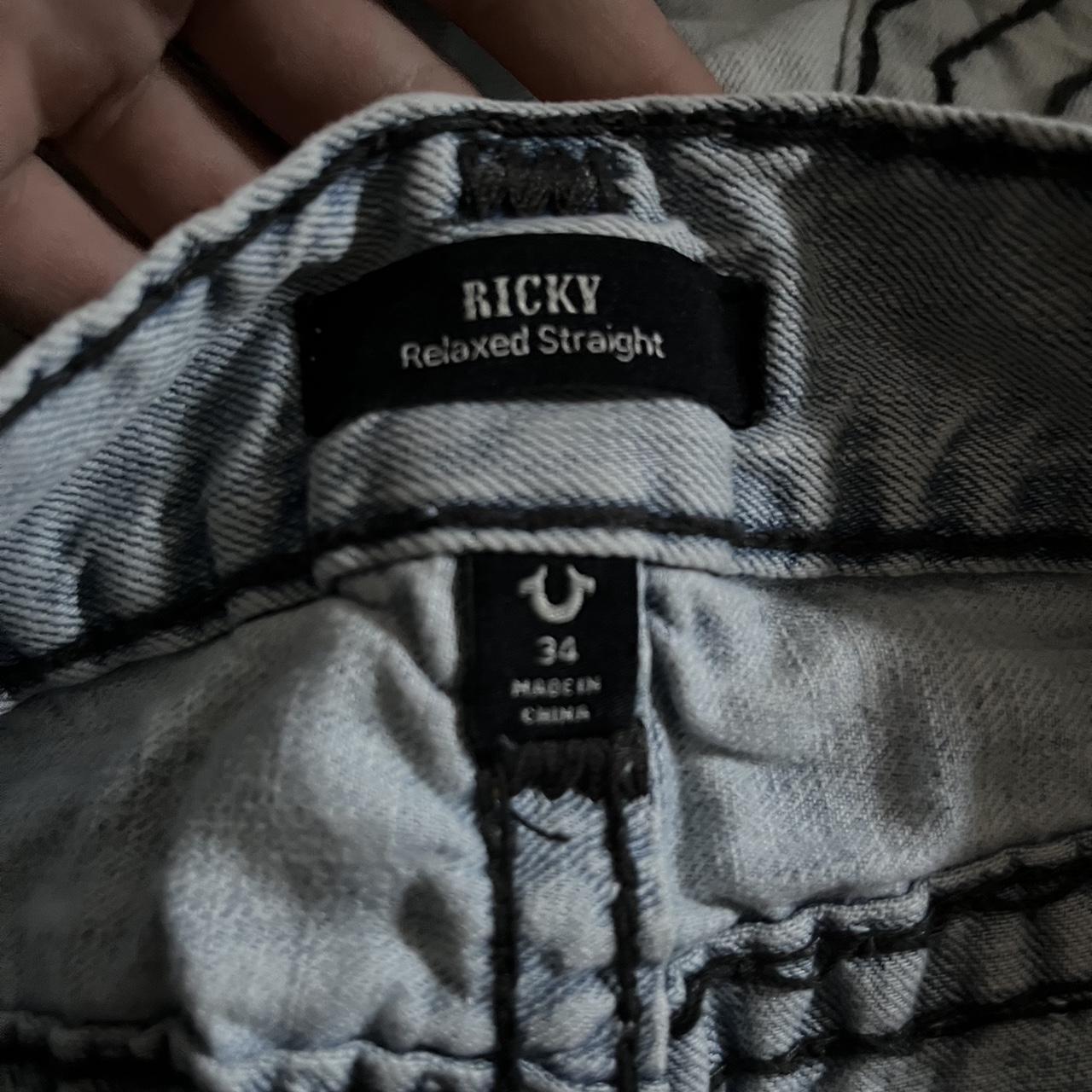 White true religion Ricky relaxed straight... - Depop