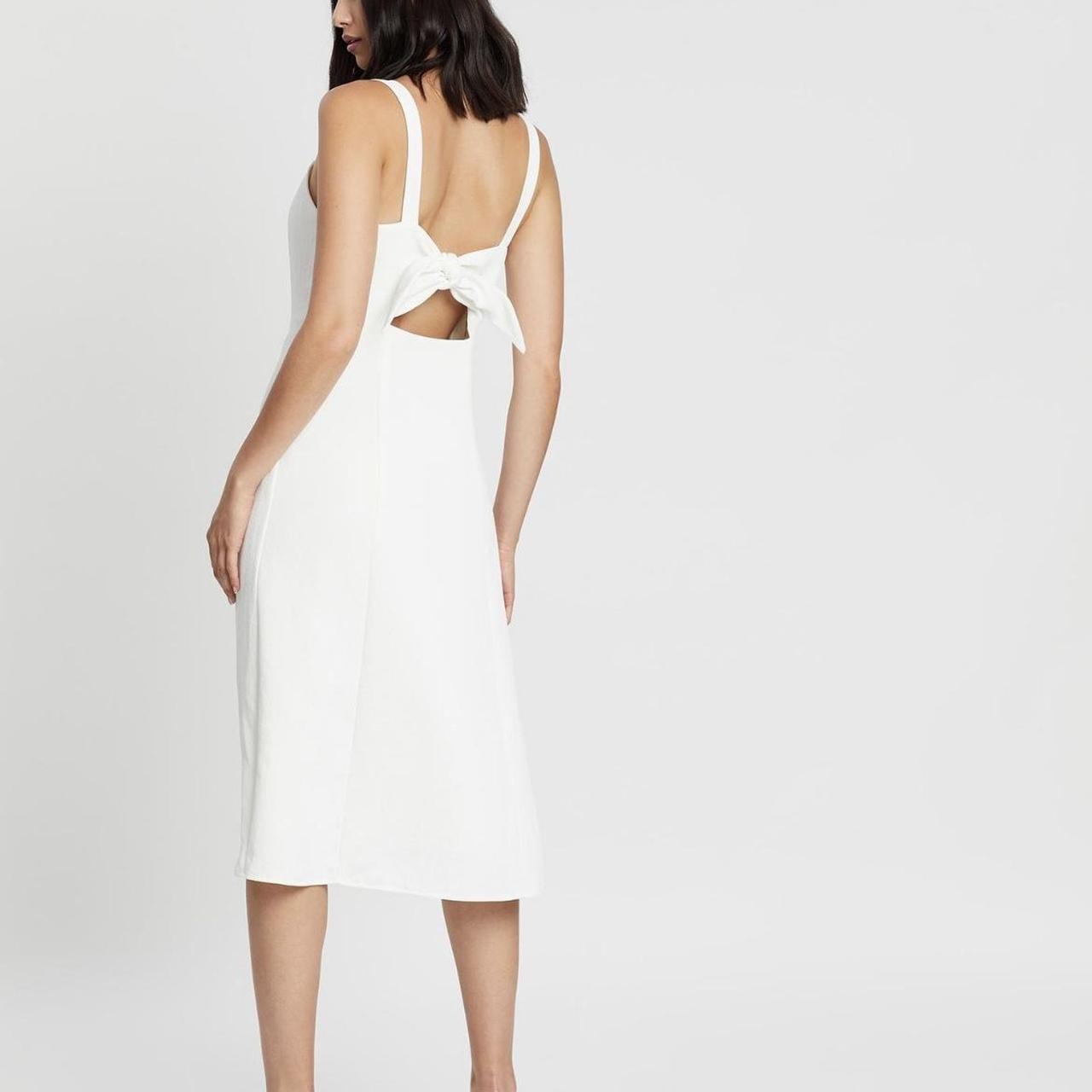 SABA Dress Dharma button midi dress White Size 6 RRP... | Depop