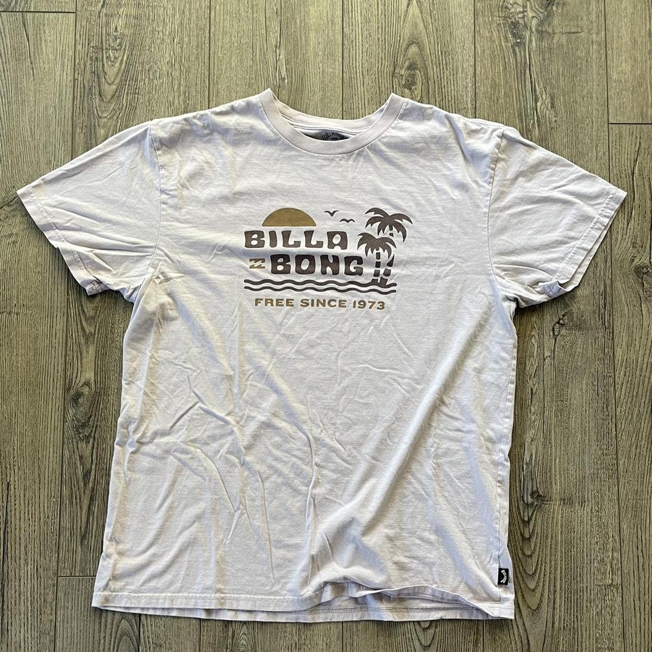 Billabong Official Free Since 1973 Light Purple... - Depop