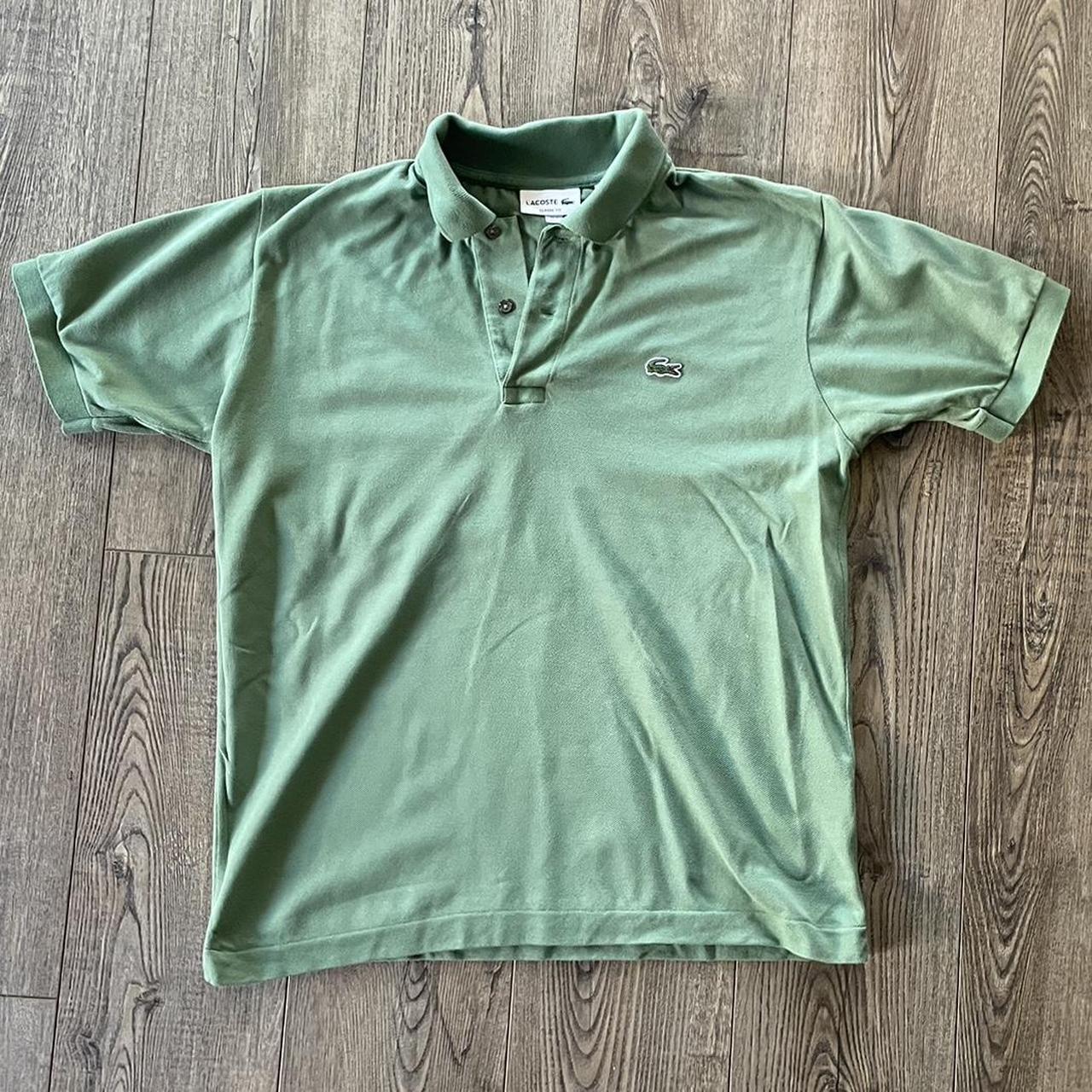 Lacoste Classic Sage Green Polo... - Depop