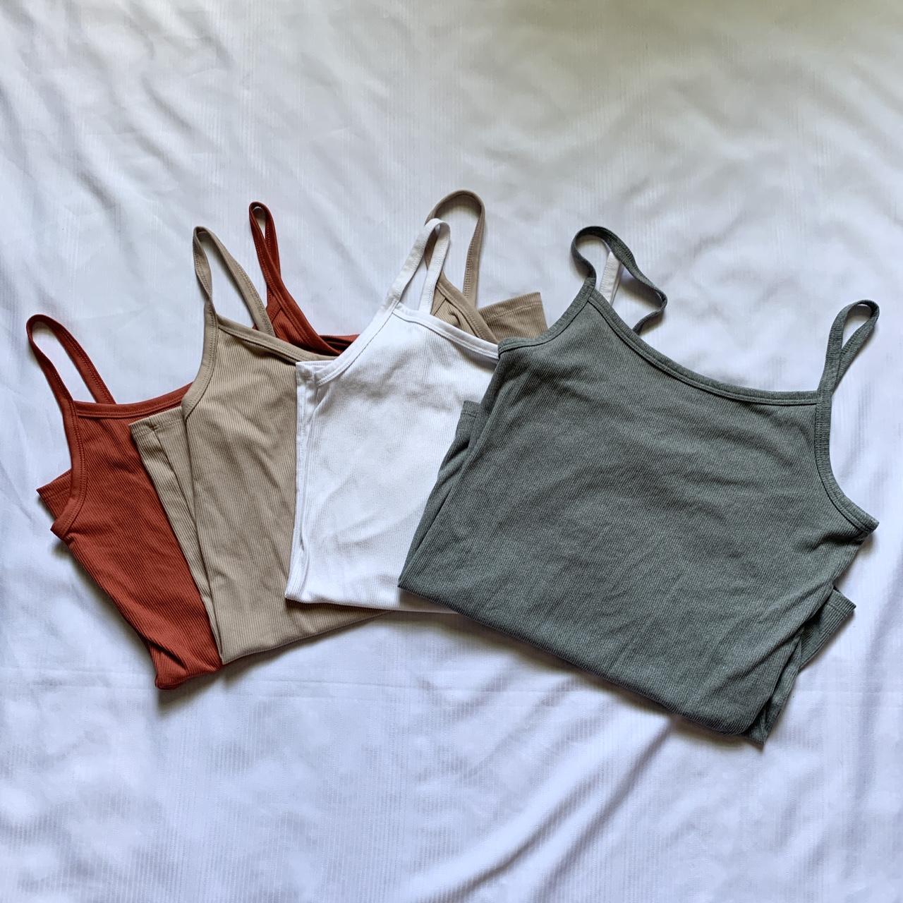 bundle of four basic tank tops - you will receive... - Depop