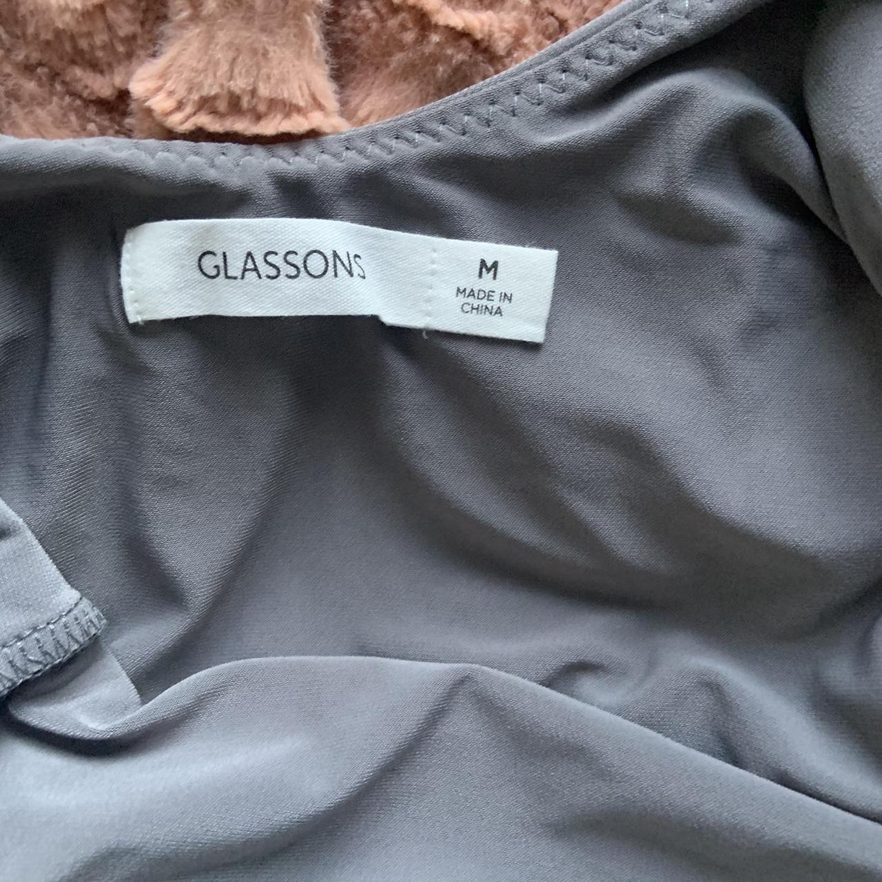 Grey square neck body suit from Glassons. Never been... - Depop
