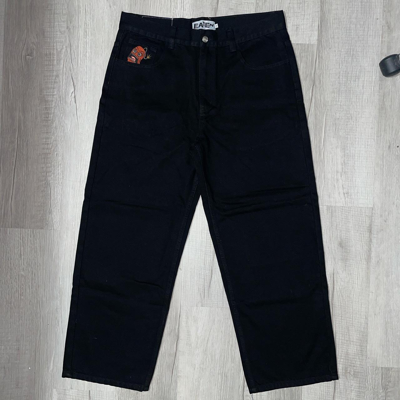 Half Eaten Clothing Exploding Denim Waist 36, Inseam... | Depop