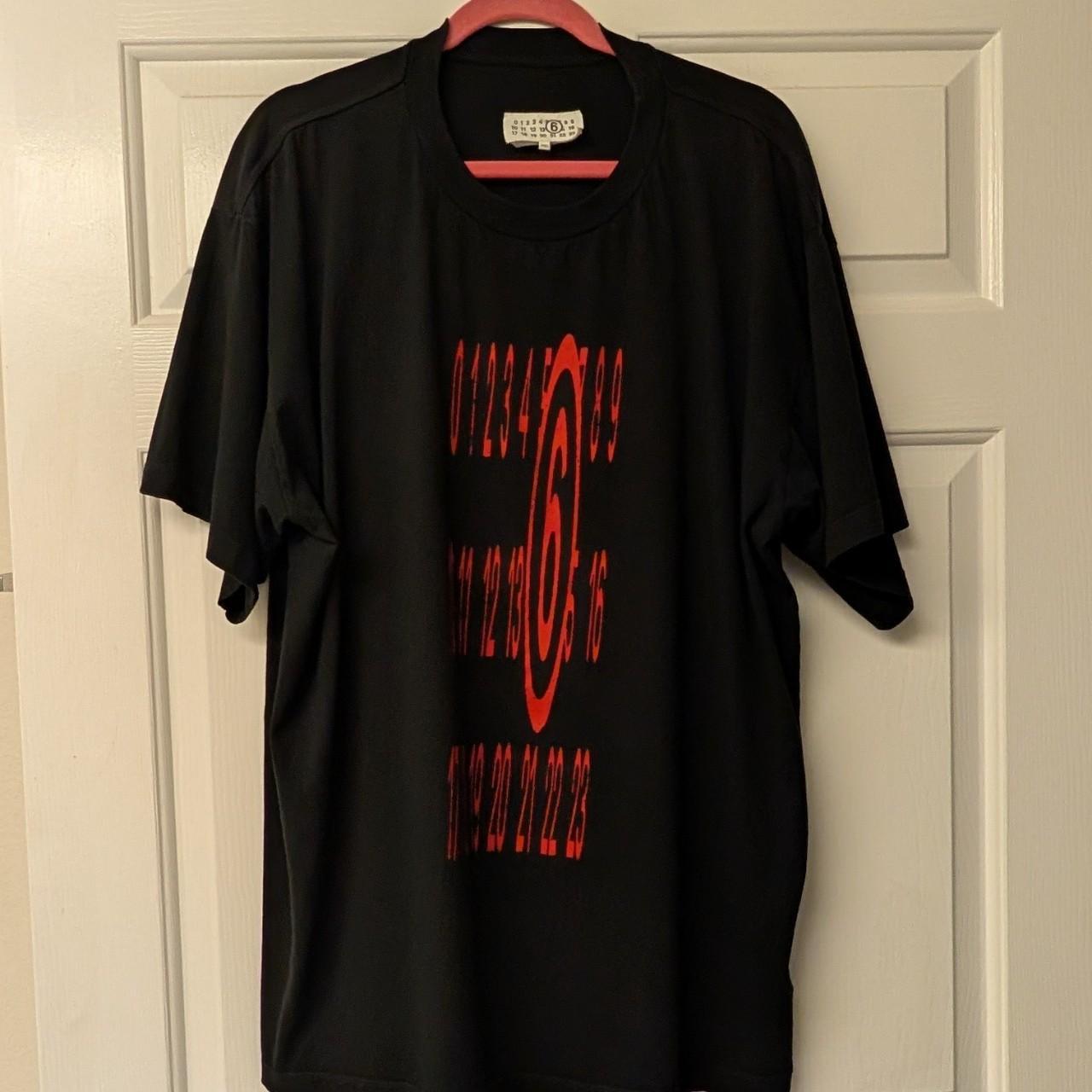 MM6 Maison Margiela oversized graphic tee size... | Depop