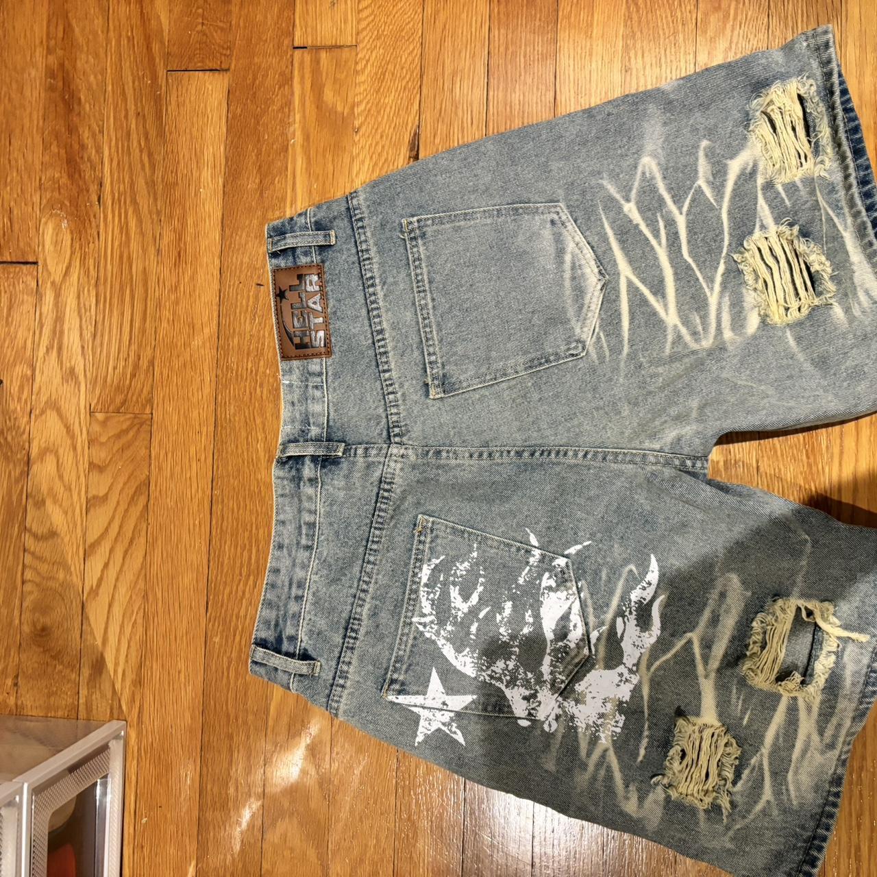 Hellstar distressed jorts Men’s M TTS - Depop