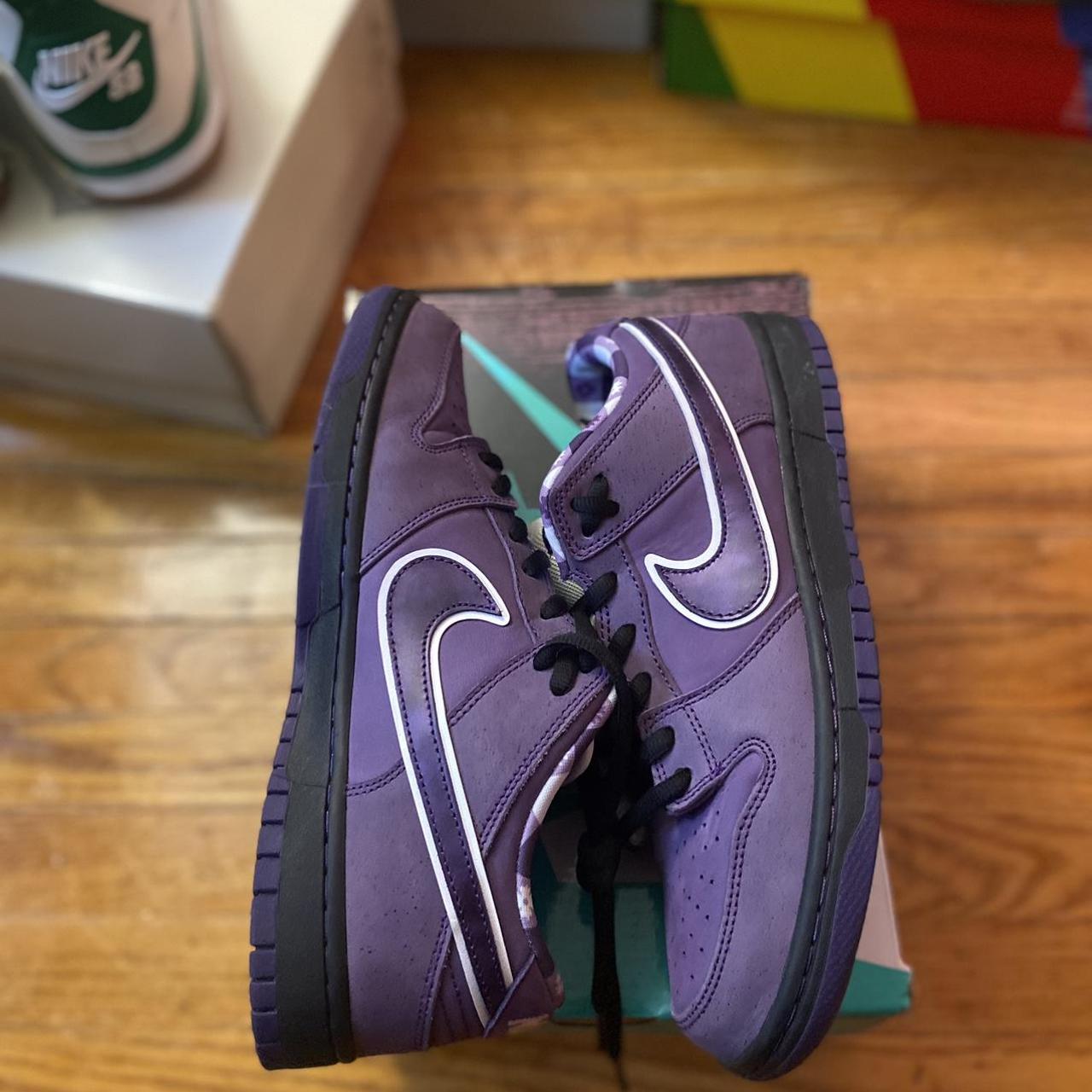 Nike purple lobsters dunks Worn With box and bands - Depop