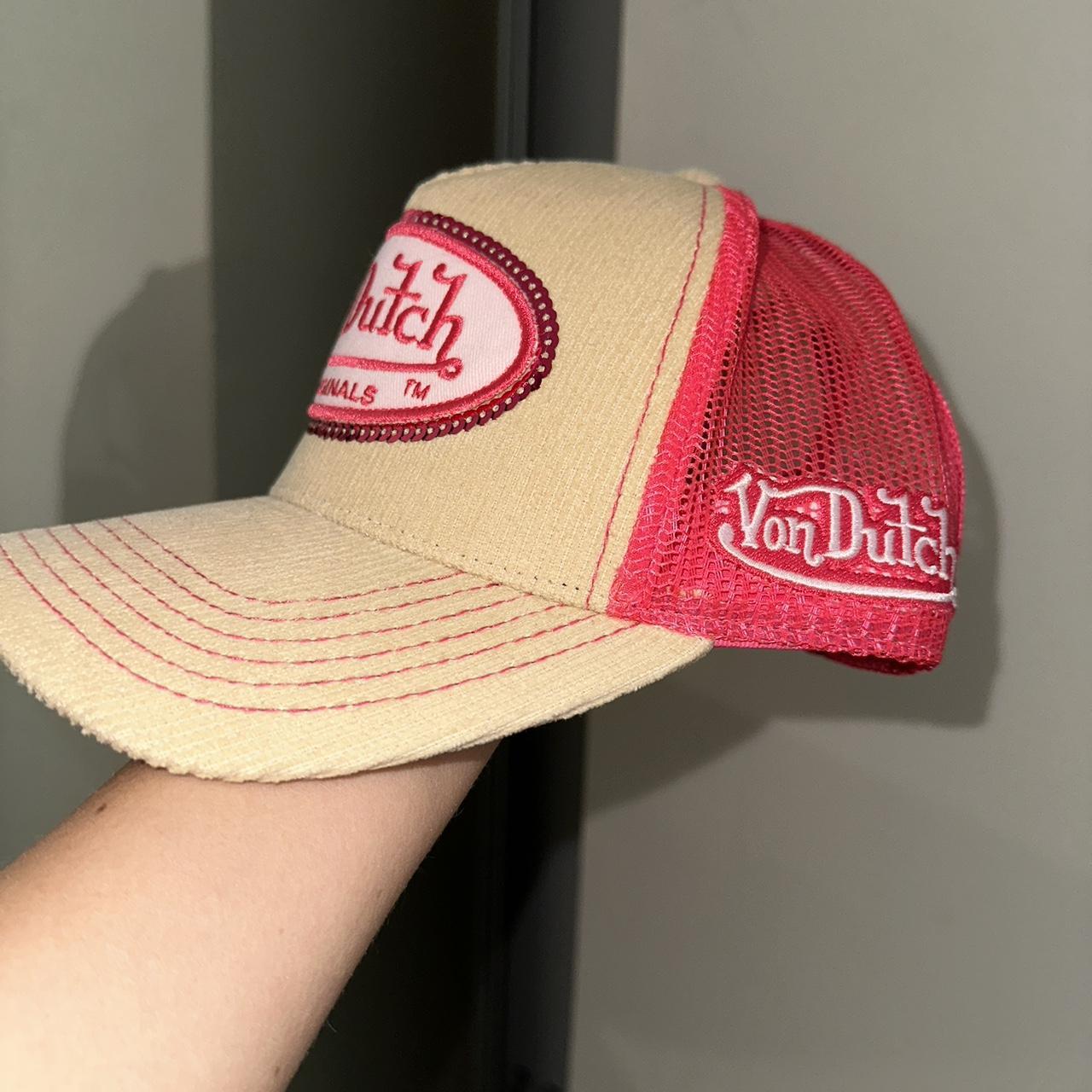 Von Dutch cap pink worn once #vintage #vondutch #levi - Depop