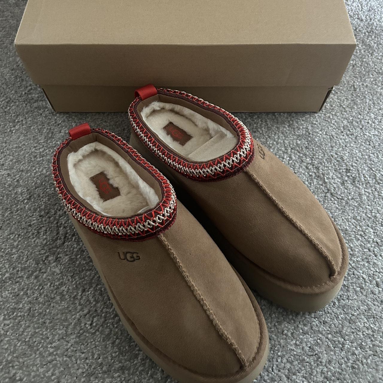Ugg Tazz Slipper Chestnut Size: 5/6 Brand New |... - Depop