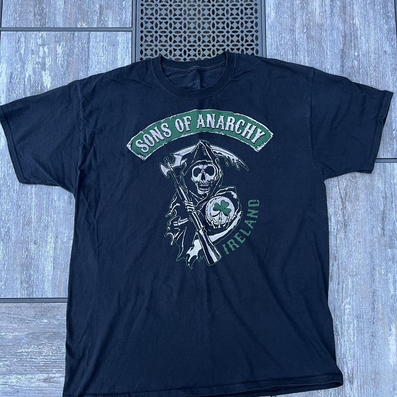 Sons of Anarchy Ireland heavyweight T, XL but fits... - Depop