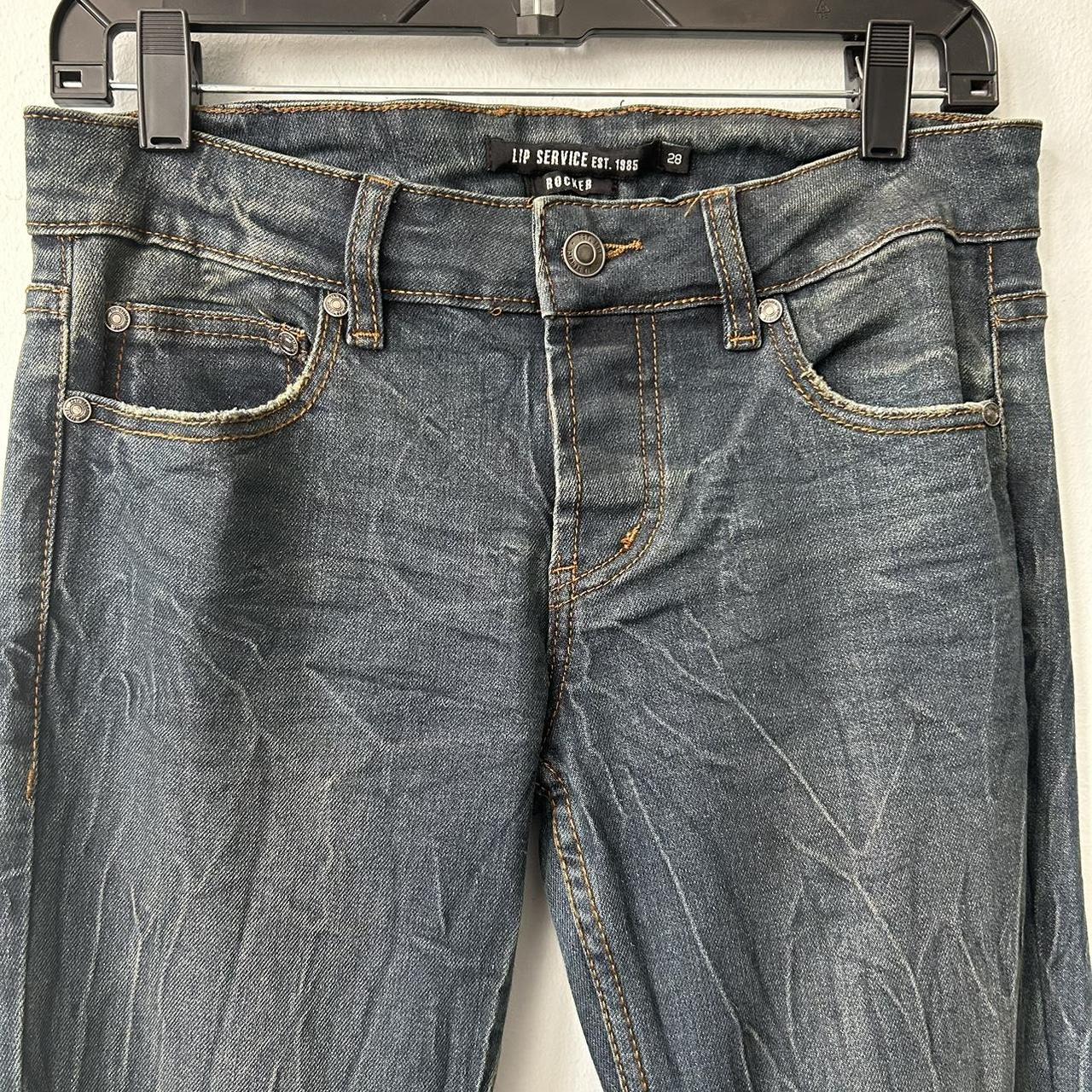 Lip Service rocker jeans 🤘 Medium wash bootcut... - Depop