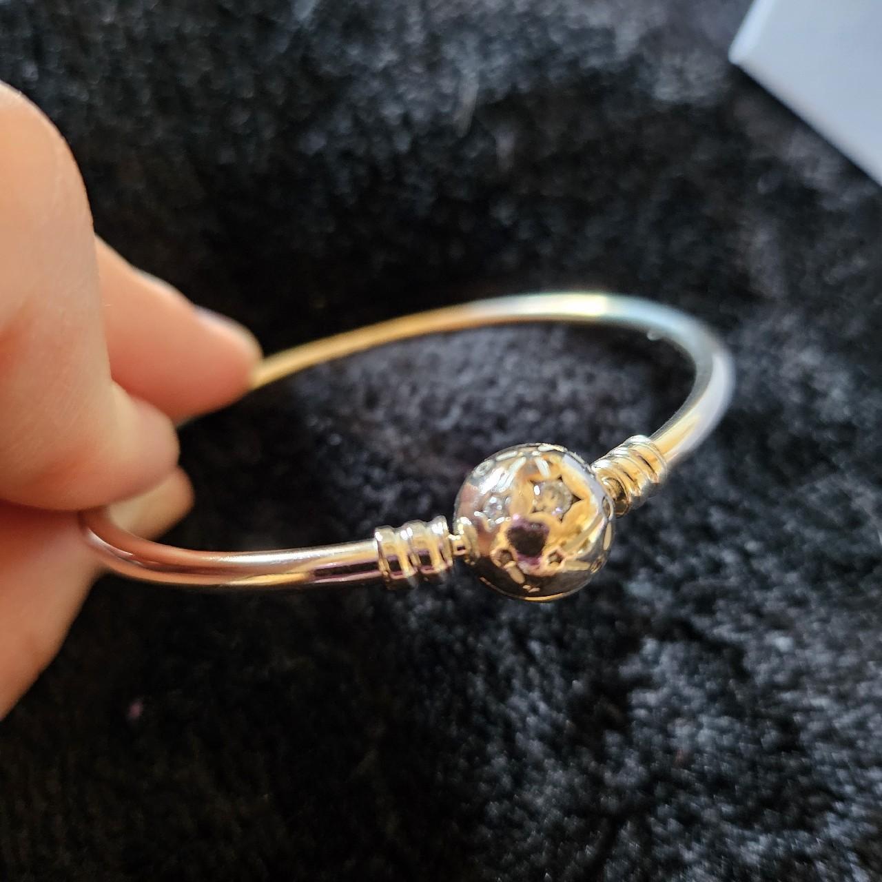 Pandora Sterling Silver Moments Stars and Galaxy Bangle | Depop