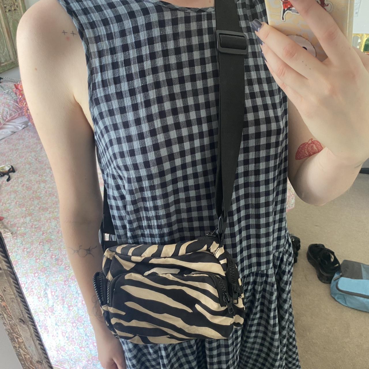 Gorman zebra print cream & black crossbody bag. So... - Depop