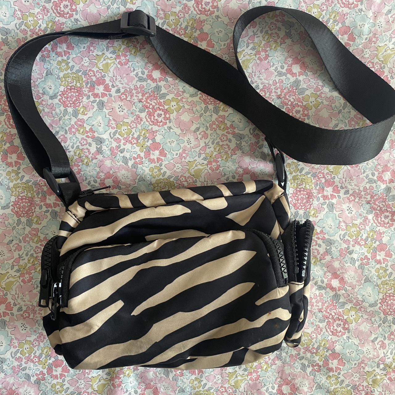 Gorman zebra print cream & black crossbody bag. So... - Depop