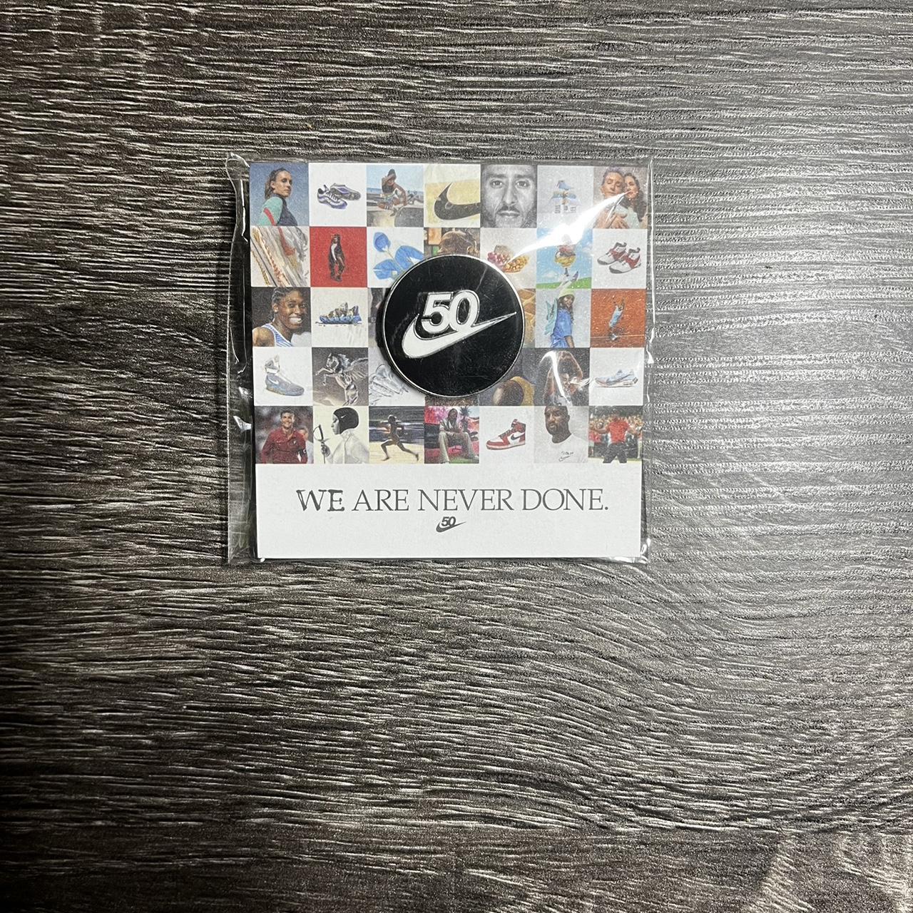 limited edition 50 year anniversary nike pin - Depop