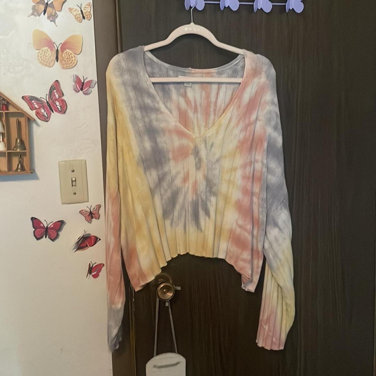 XL american eagle tie dye sweater - Depop