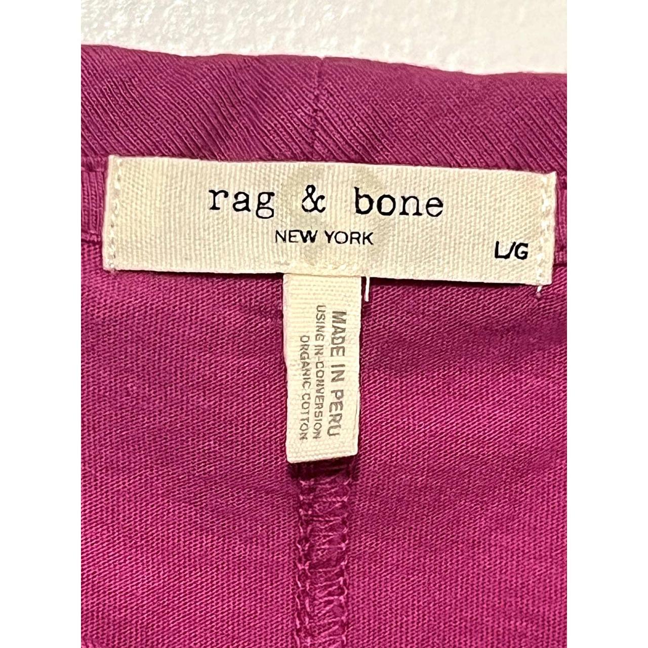 Rag and Bone The Slub Pink Pima Cotten Short Sleeve... - Depop