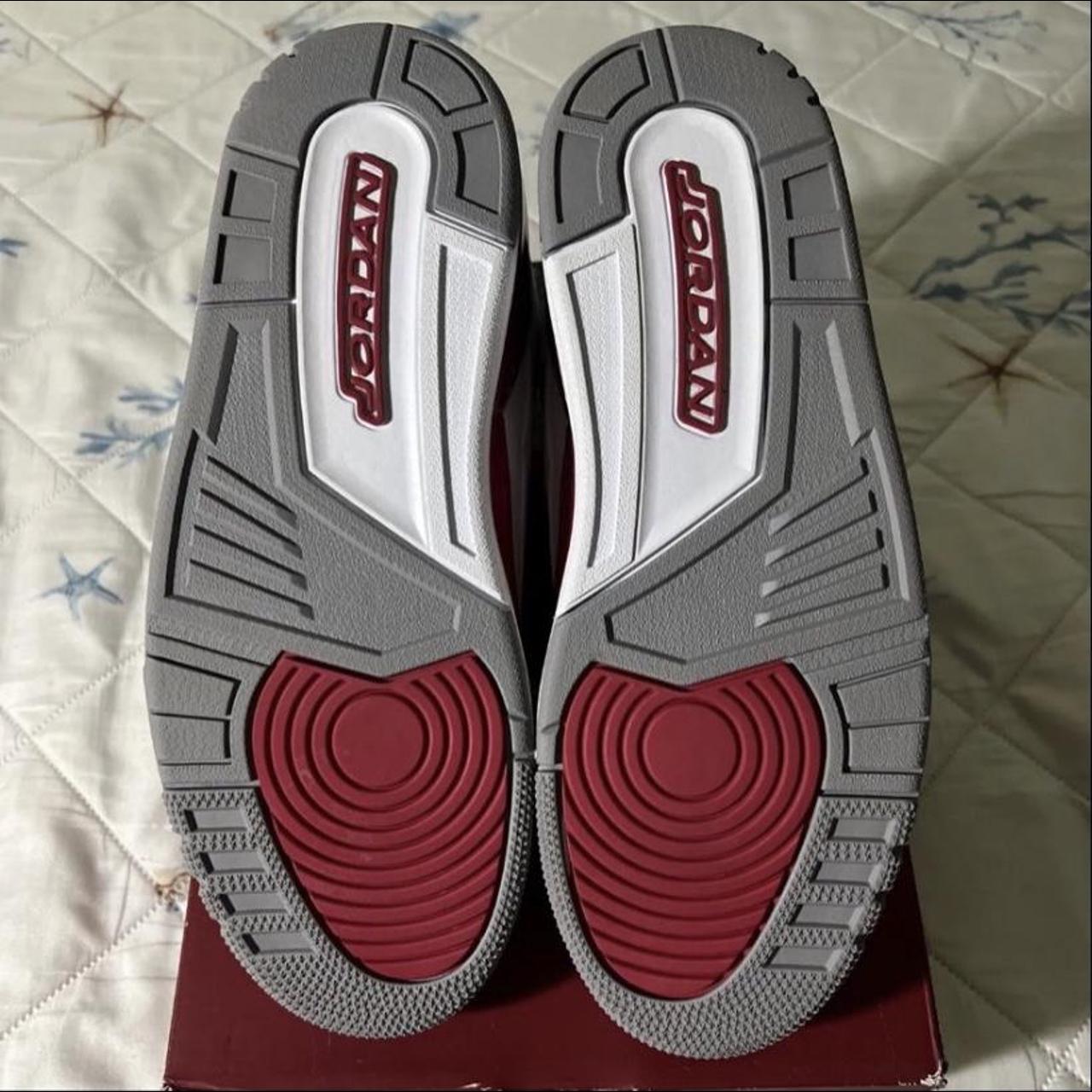 Jordan 3s Cardinal, red - Depop