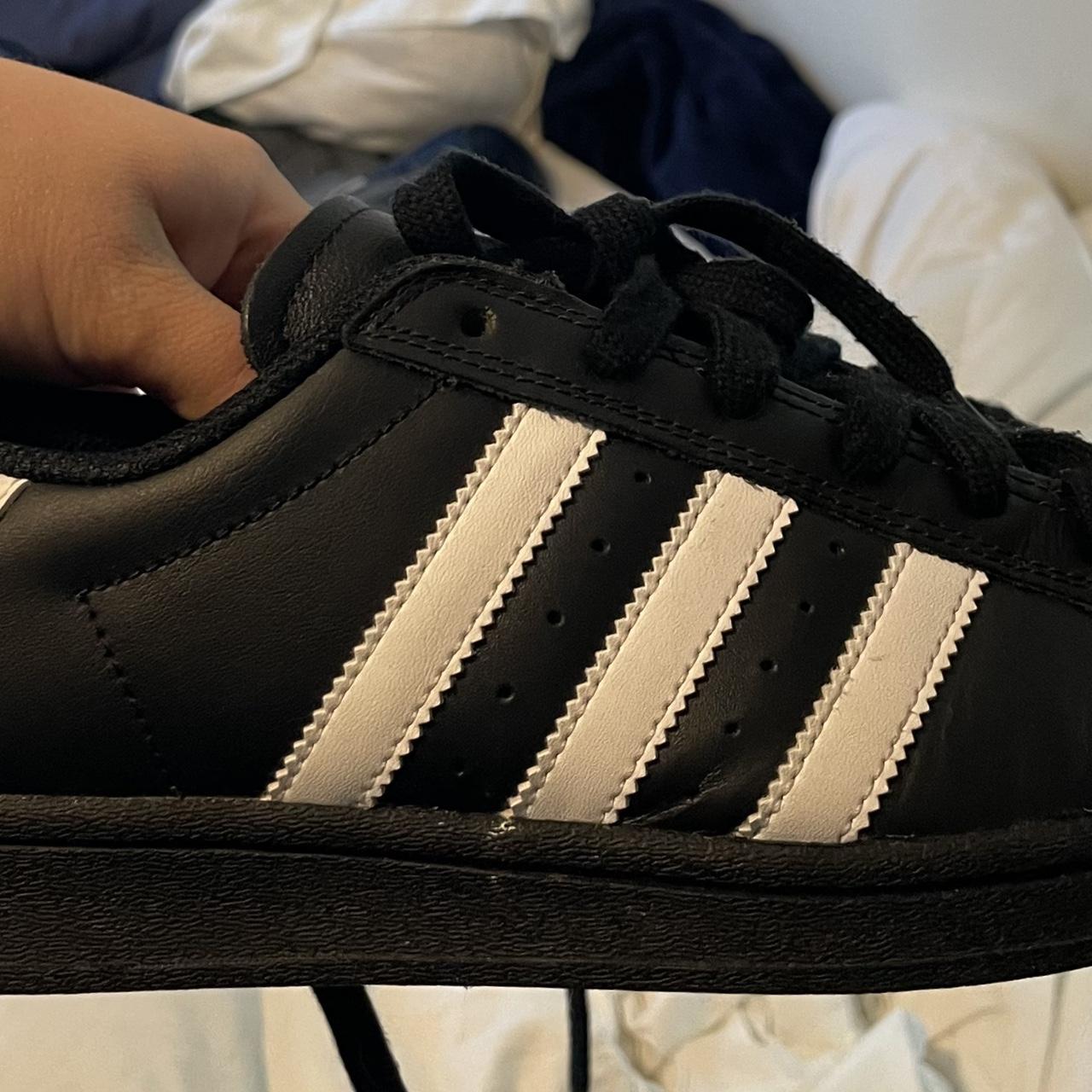 Black adidas superstars ⭐️ -great staple shoe -got... - Depop