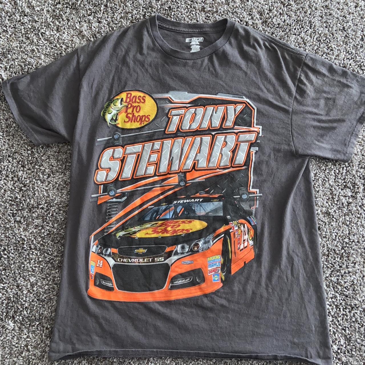 Size Large Bass Pro Shops Race Car Tee great condition - Depop
