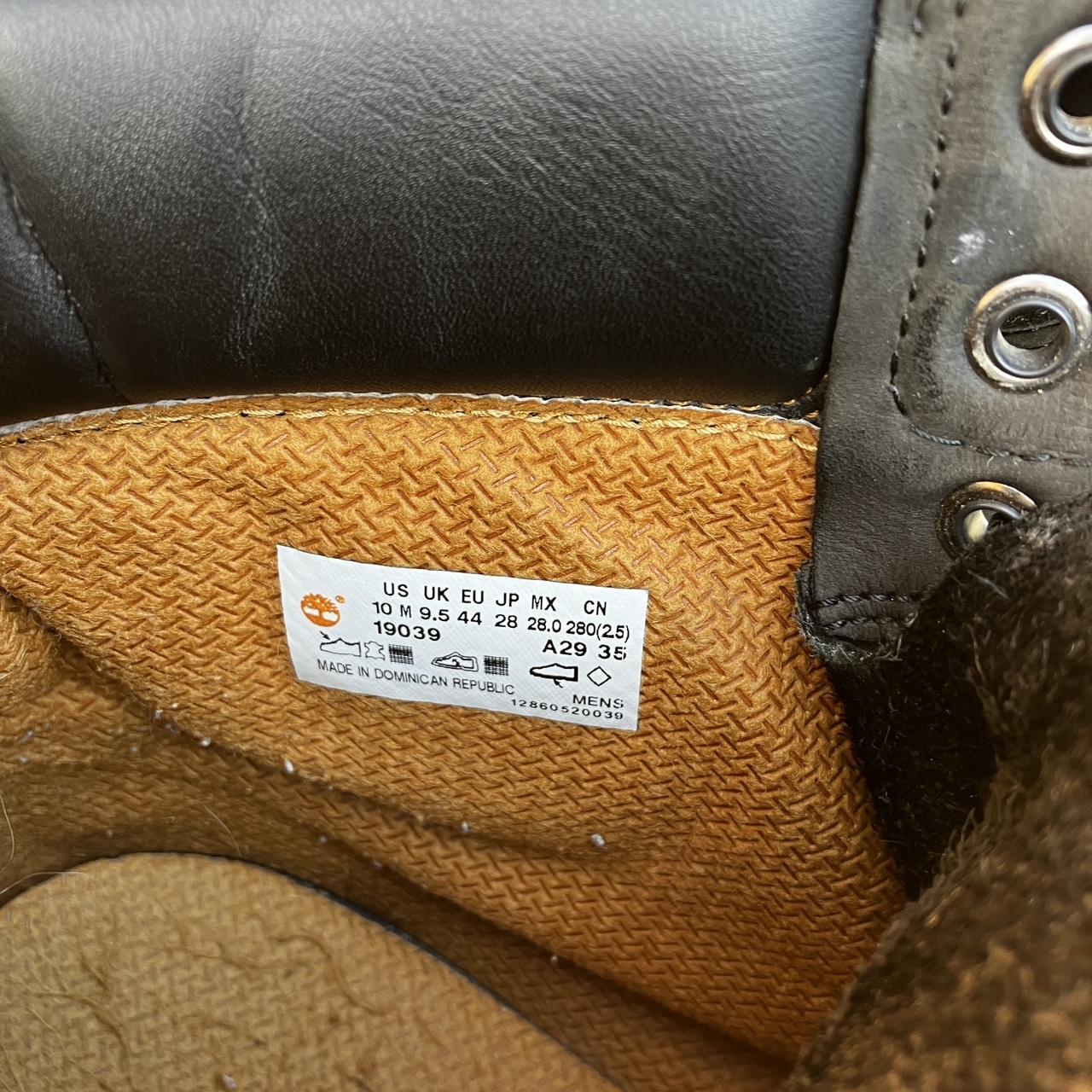 Black timberlands. Few dirt markes that can be... - Depop