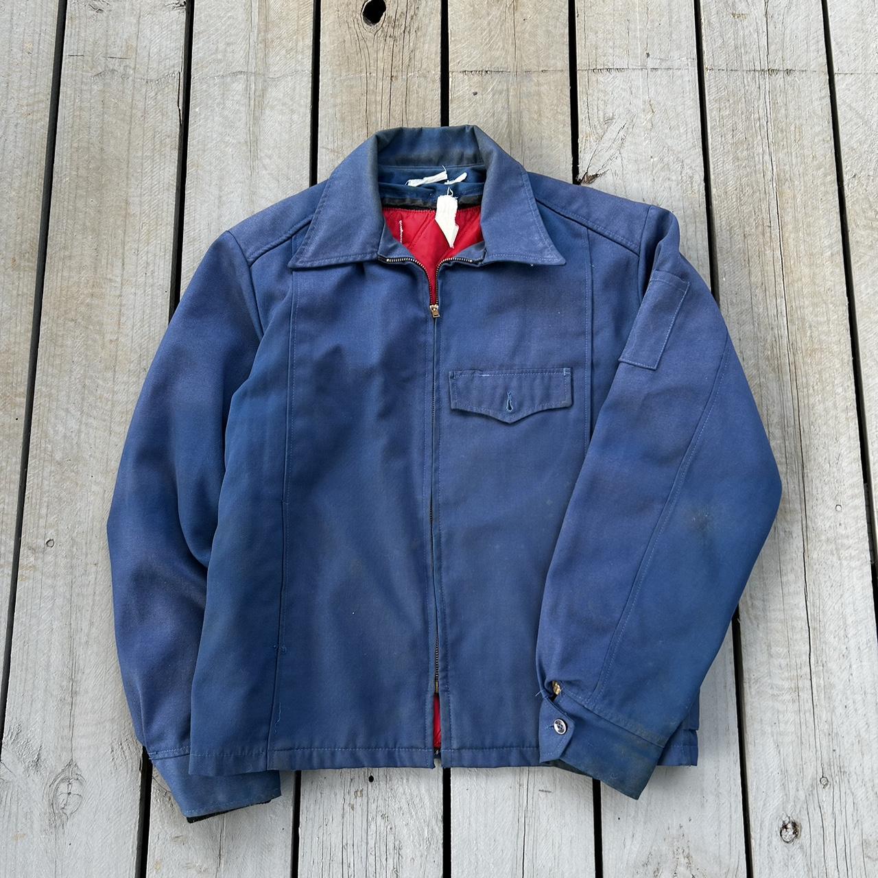 Vintage chore jacket. Beautifully faded. - Depop