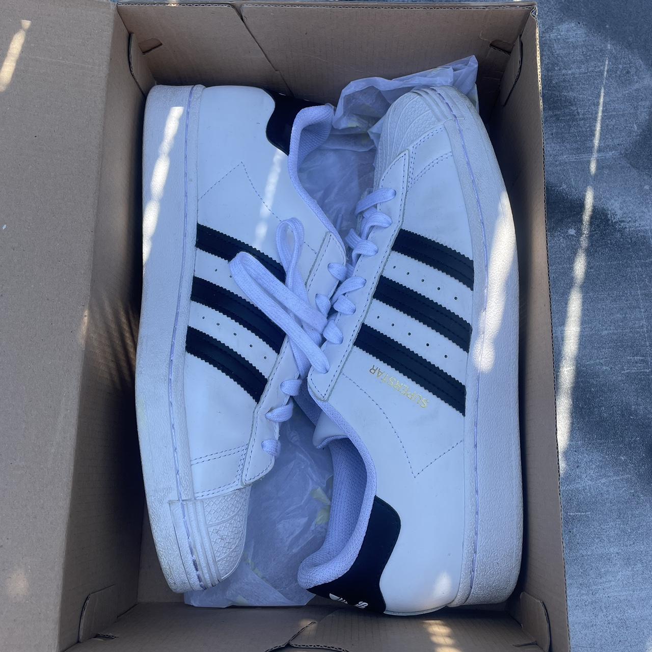 Adidas Classic superstars turtle shell shoes size 10... - Depop