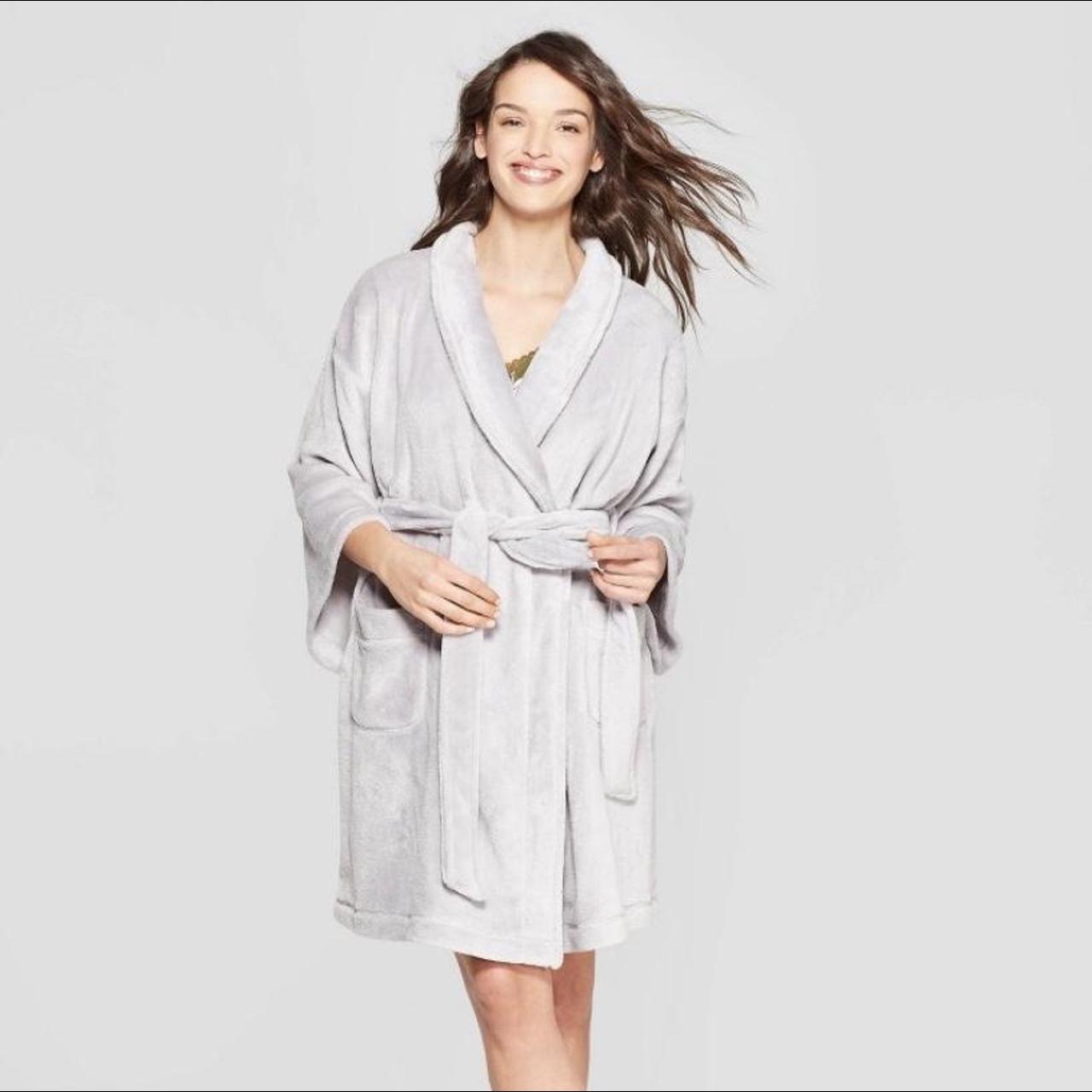 Stars Above Soft Grey Robe - Depop