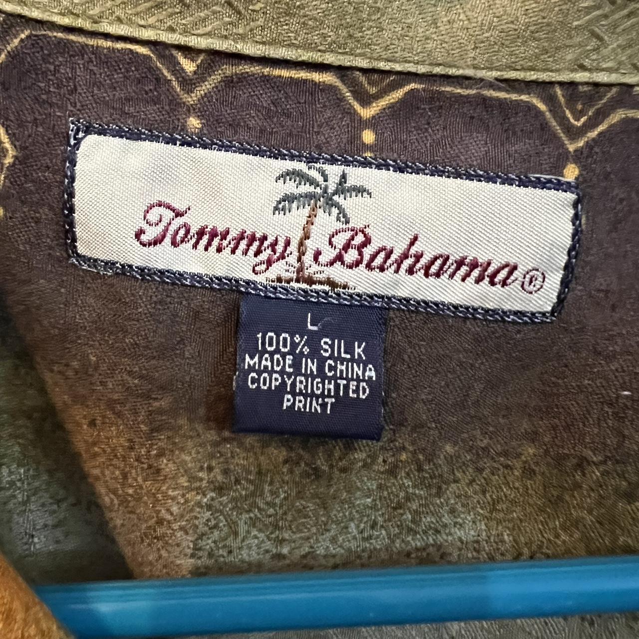 Tommy Bahama 100% silk button down shirt. Like new... - Depop