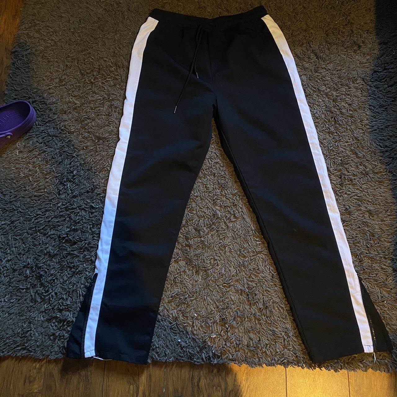 no brand name . flared zippers sweats -flared... - Depop