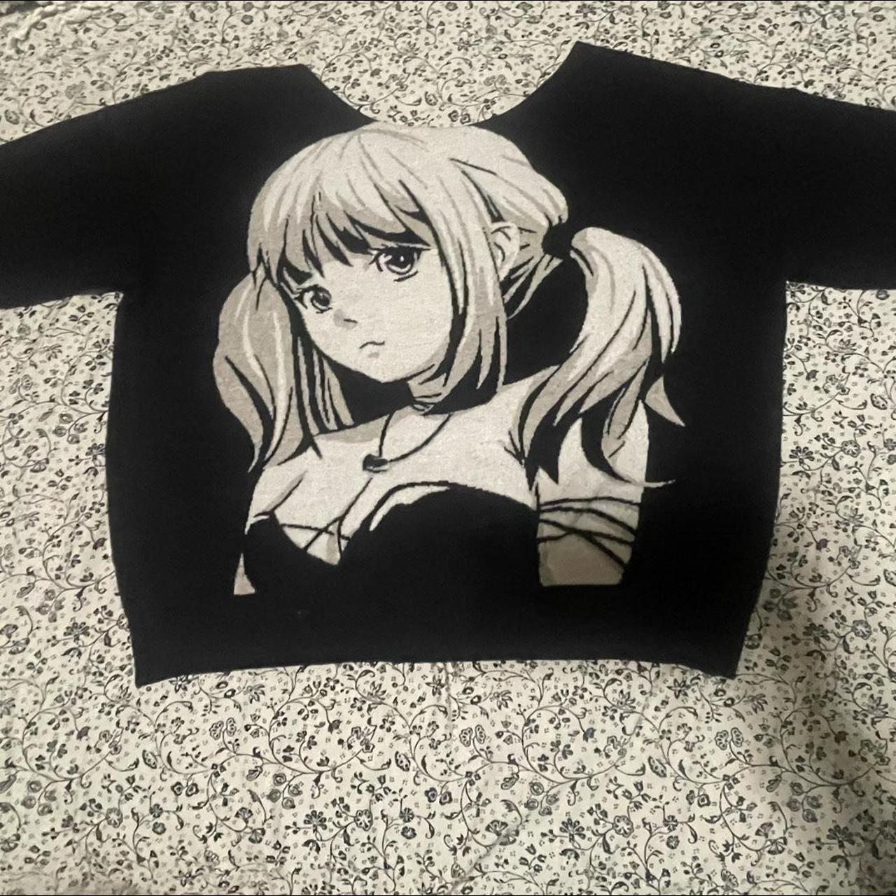 Misa Death Note Sweater | Color: Black/White Willing... - Depop