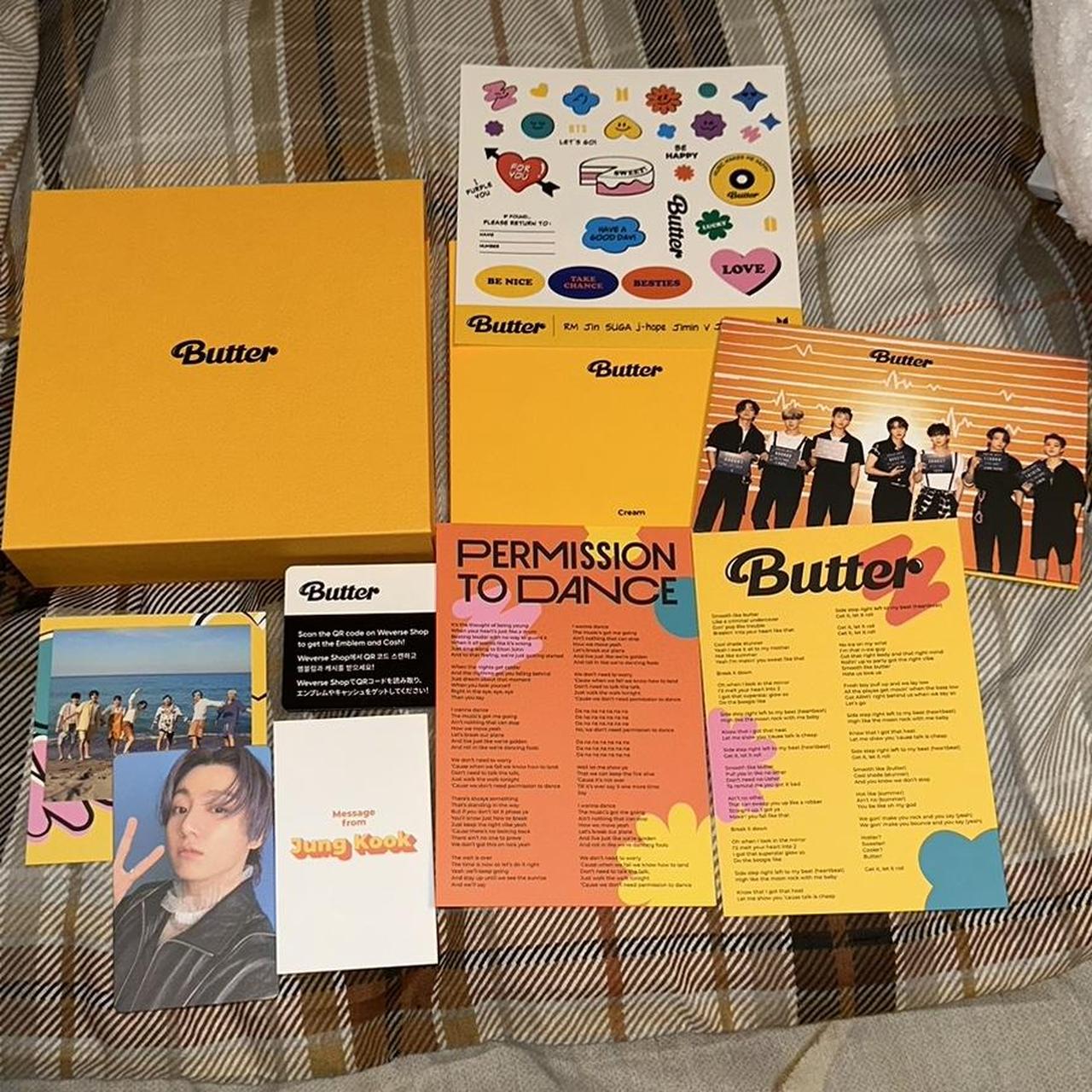 BTS Butter album cream version Comes with group... - Depop