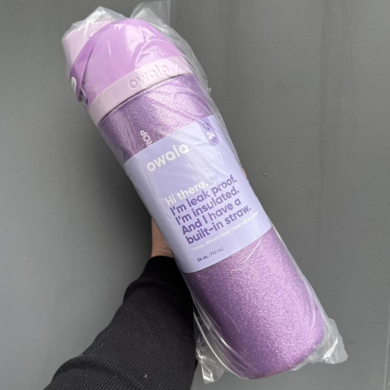 Owala Eggstra 24 oz Water Bottle Color Drop Glitter... | Depop