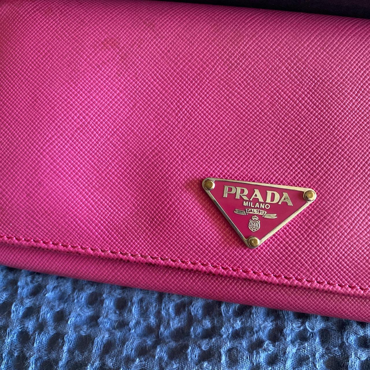 Late 90s Prada authenticated wallet Saffiano... | Depop
