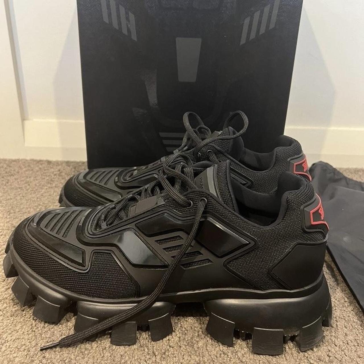 All black Prada Cloudburst sneakers Brand new Great... - Depop