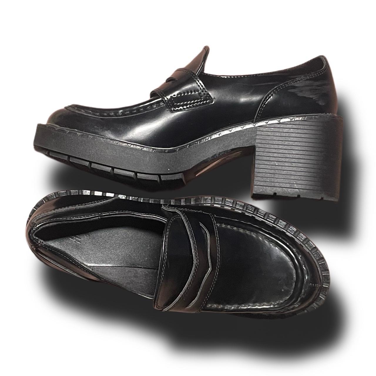 H&M Women's Black Loafers | Depop